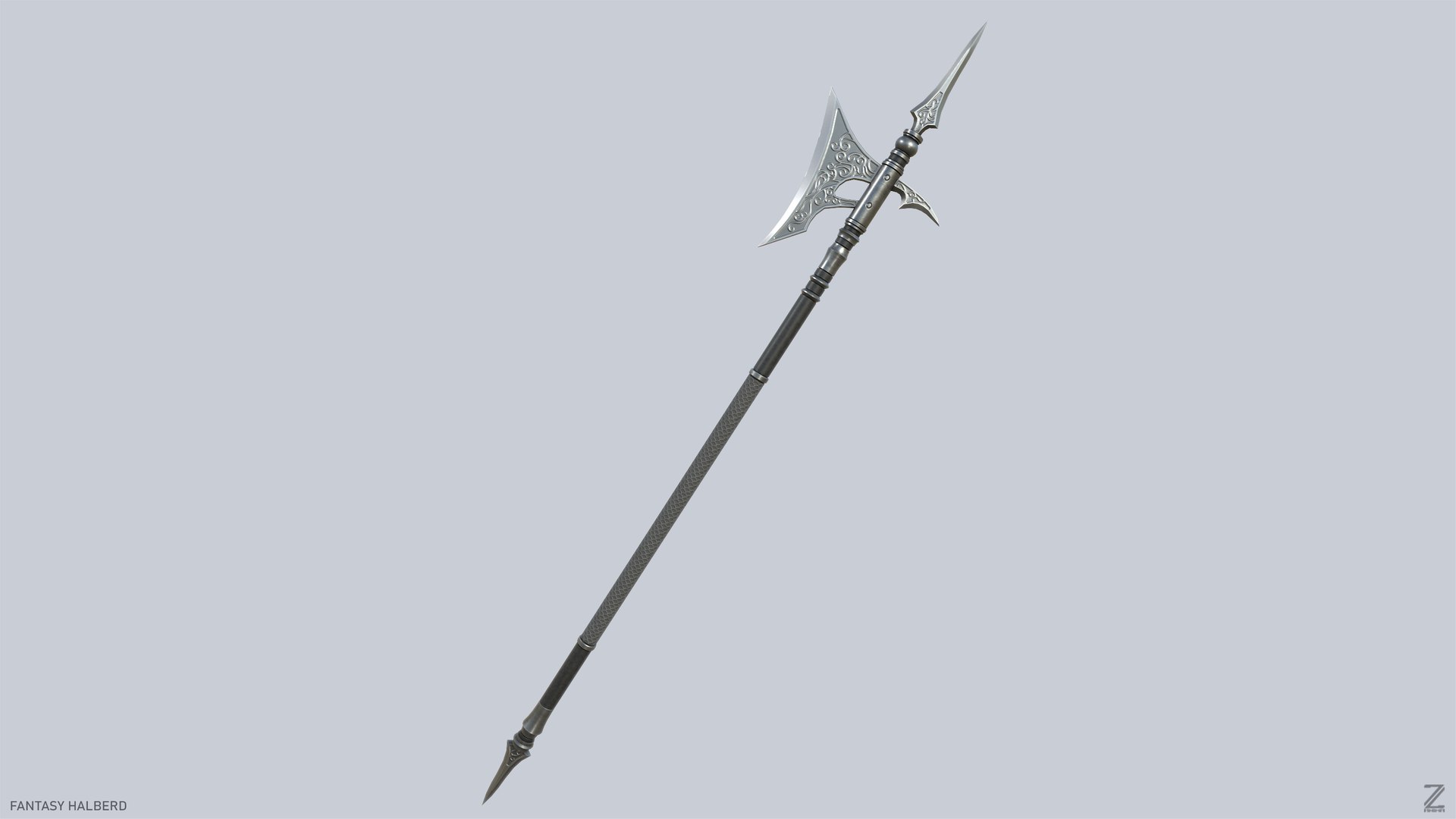 Fantasy Halberd Model - TurboSquid 2420190