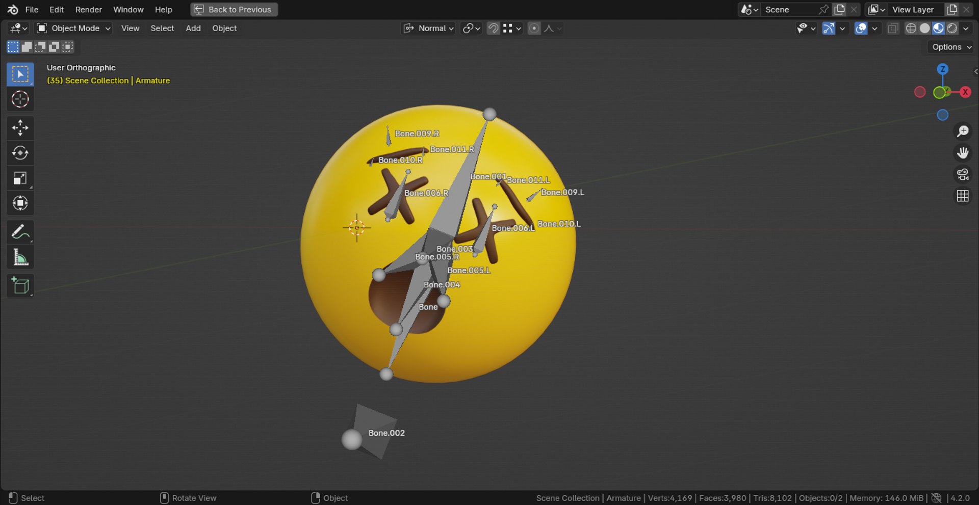 3D Model Faint Or Dead Face Emoticon Emoji Or Smiley - TurboSquid 2114042
