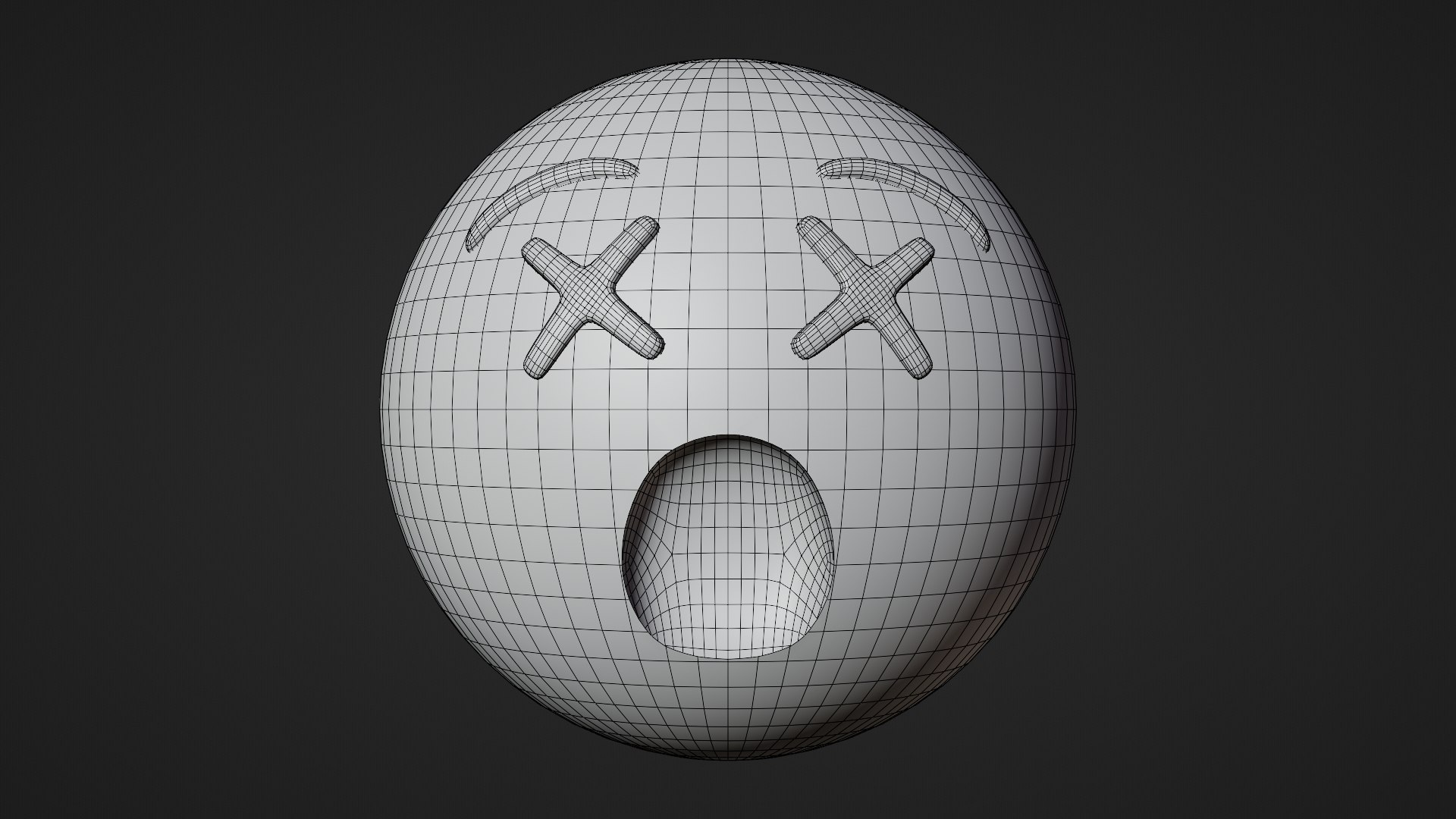 3D Model Faint Or Dead Face Emoticon Emoji Or Smiley - TurboSquid 2114042