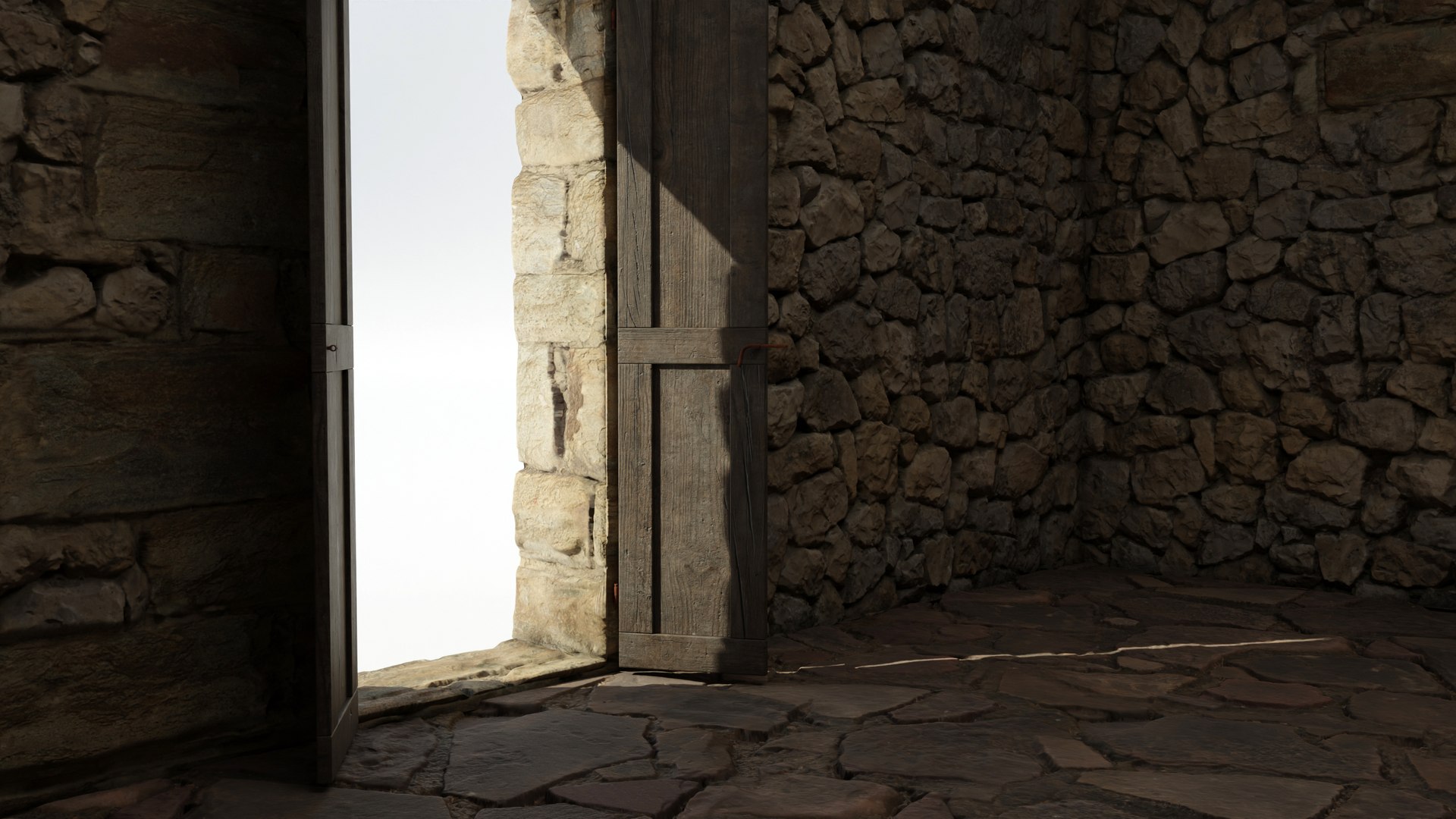 3D Old Italian Stone Shed Model - TurboSquid 2212353