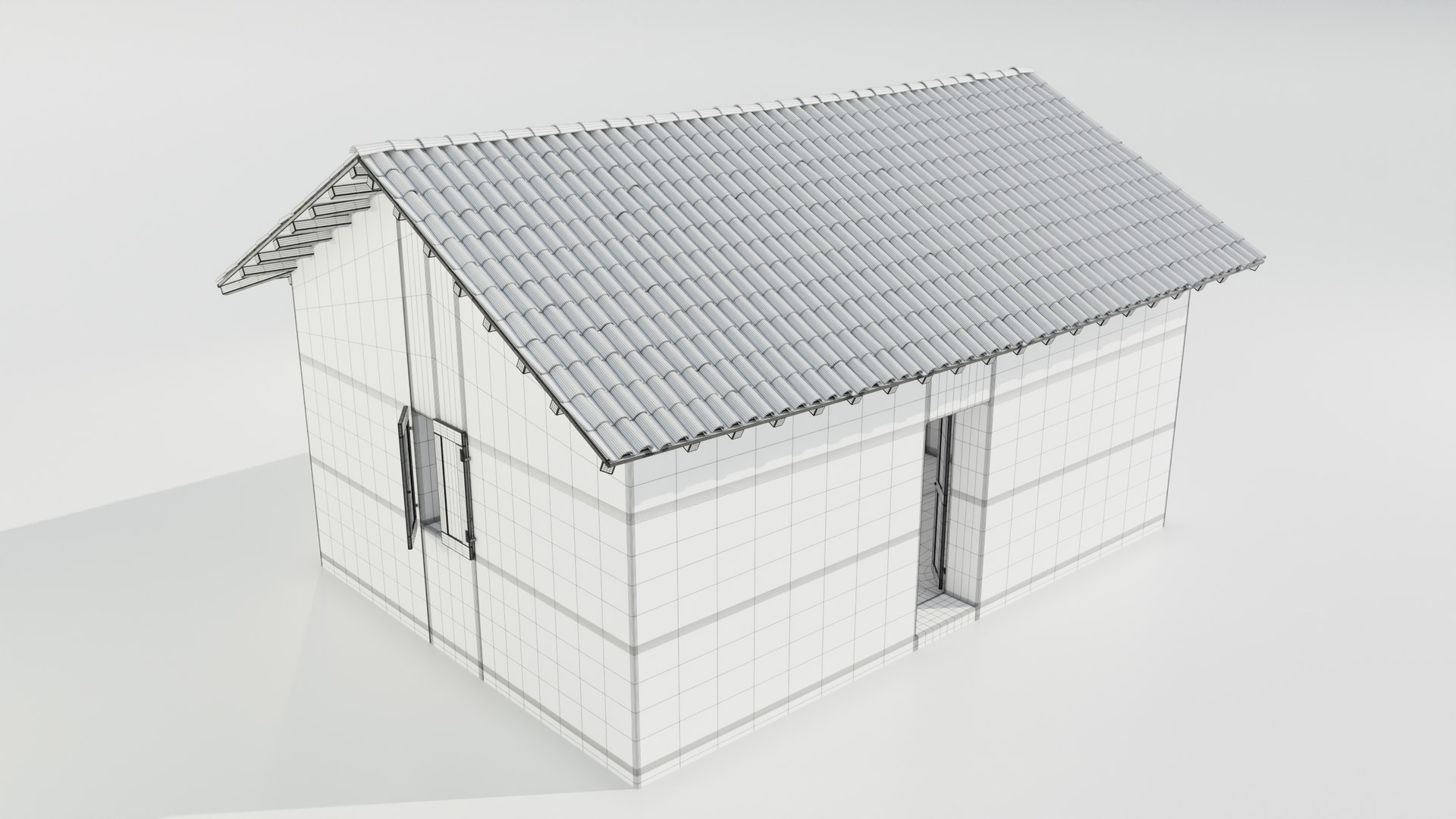 3D Old Italian Stone Shed Model - TurboSquid 2212353