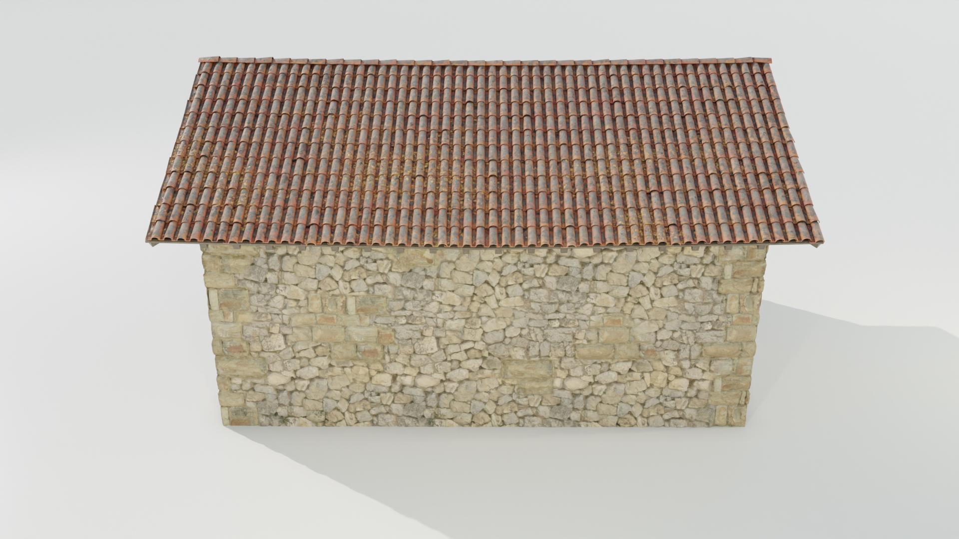 3D Old Italian Stone Shed Model - TurboSquid 2212353
