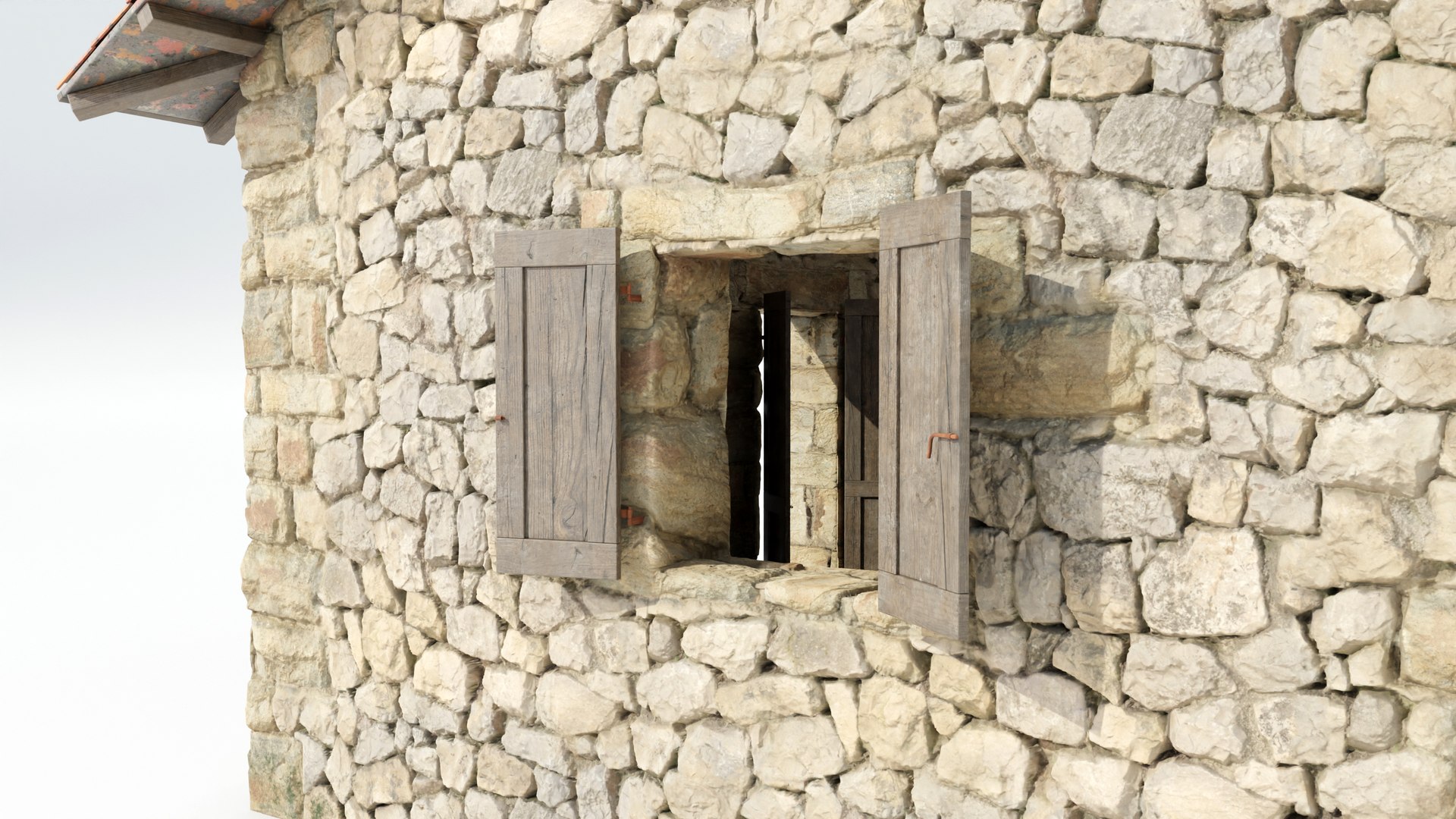 3D Old Italian Stone Shed Model - TurboSquid 2212353