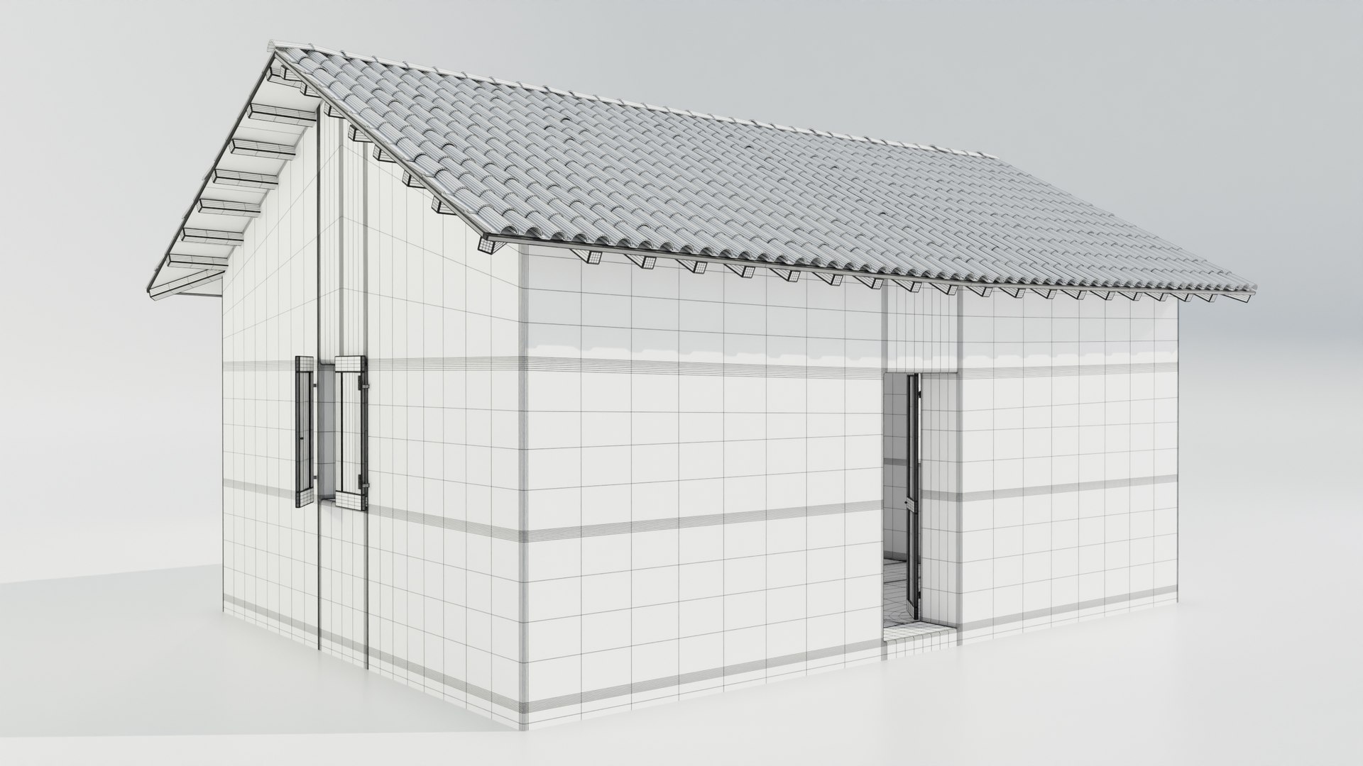 3D Old Italian Stone Shed Model - TurboSquid 2212353