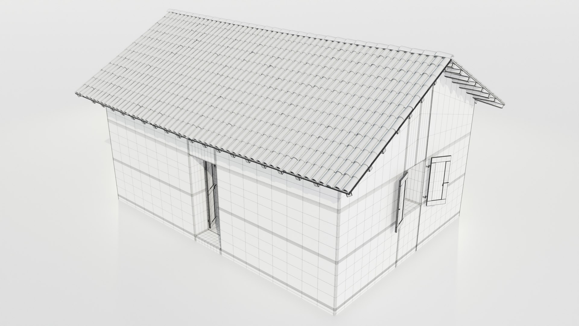 3D Old Italian Stone Shed Model - TurboSquid 2212353