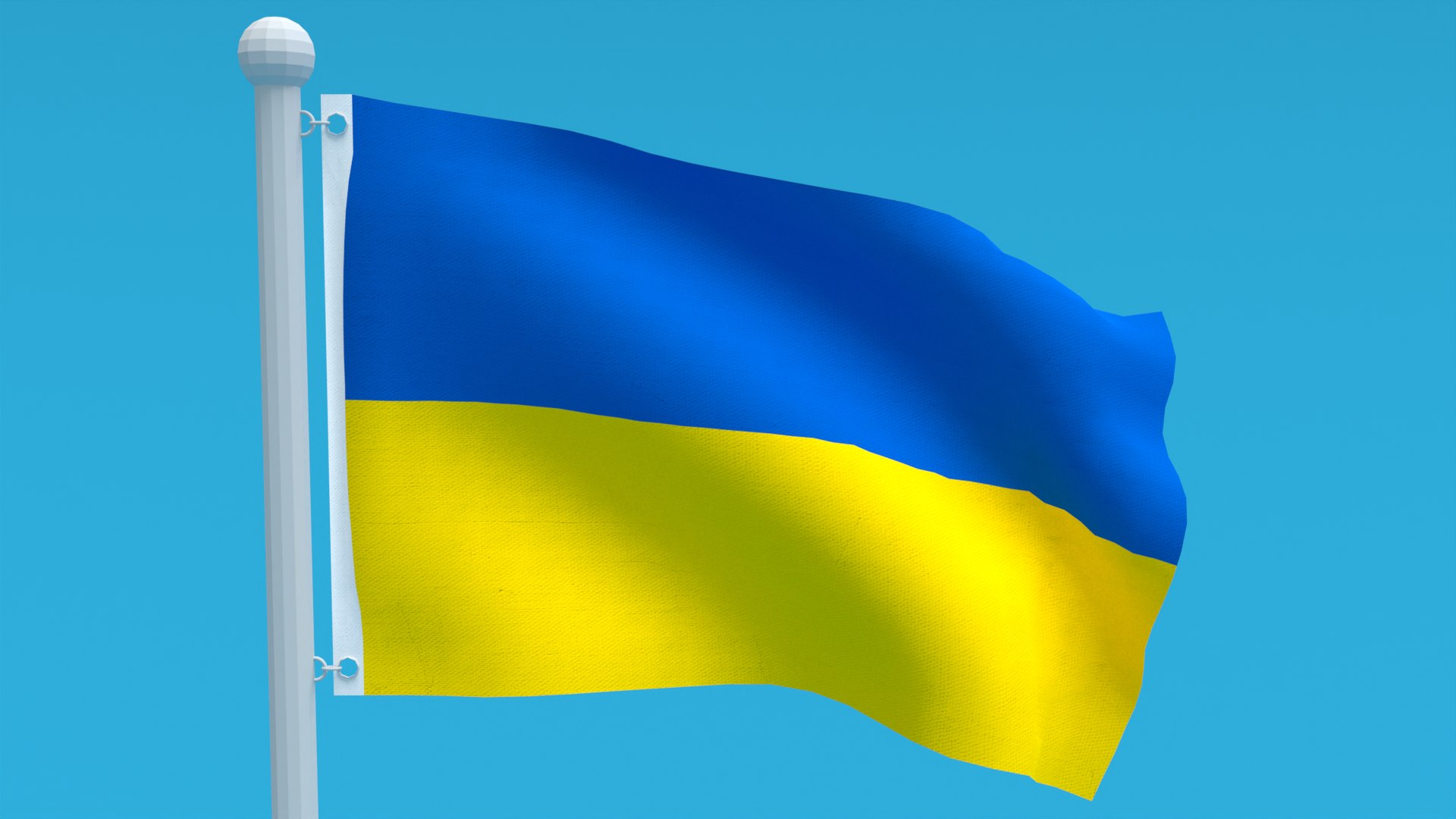3D Model Low Poly Seamless Animated Ukraine Flag - TurboSquid 1874943