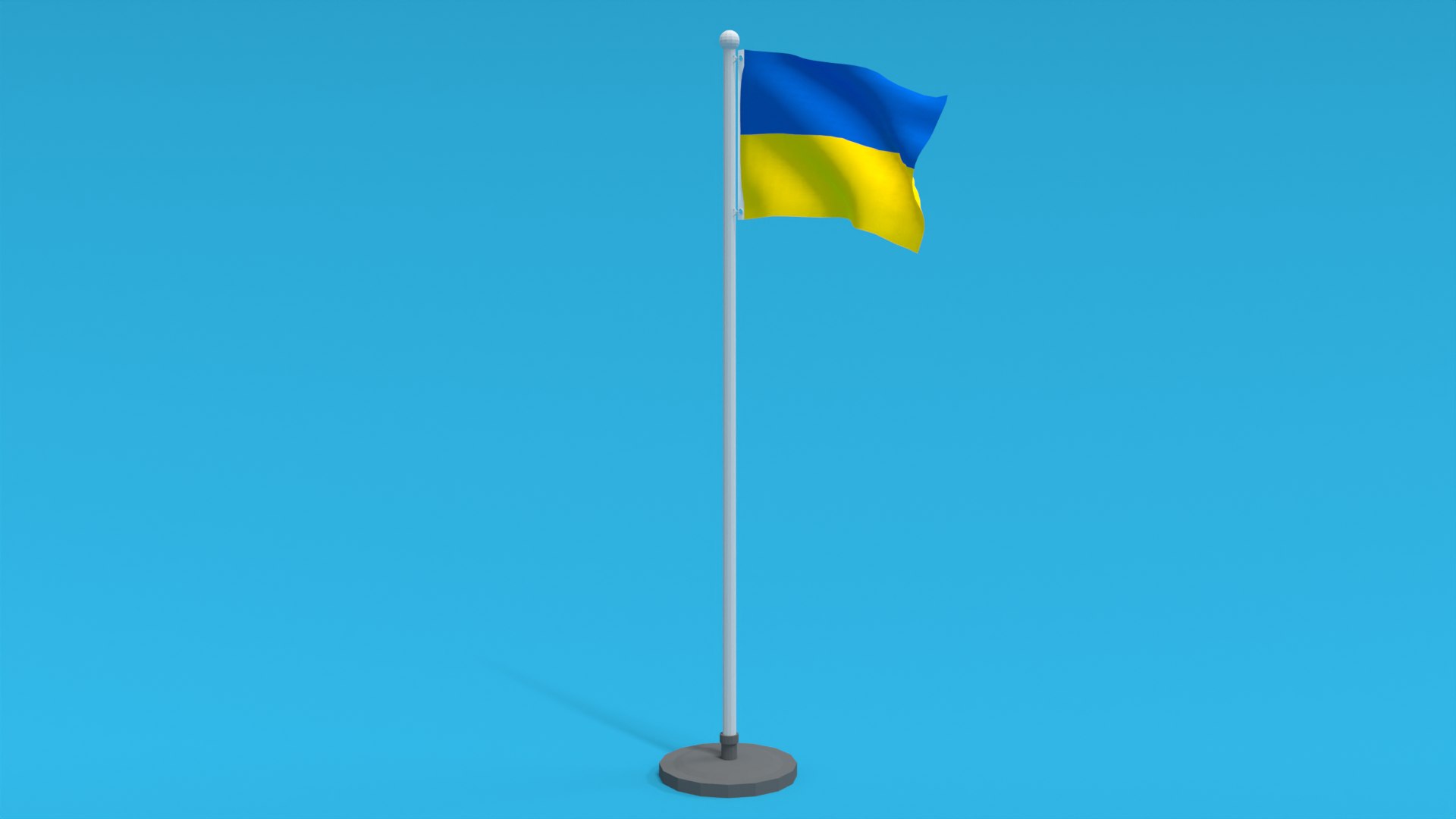 3D Model Low Poly Seamless Animated Ukraine Flag - TurboSquid 1874943