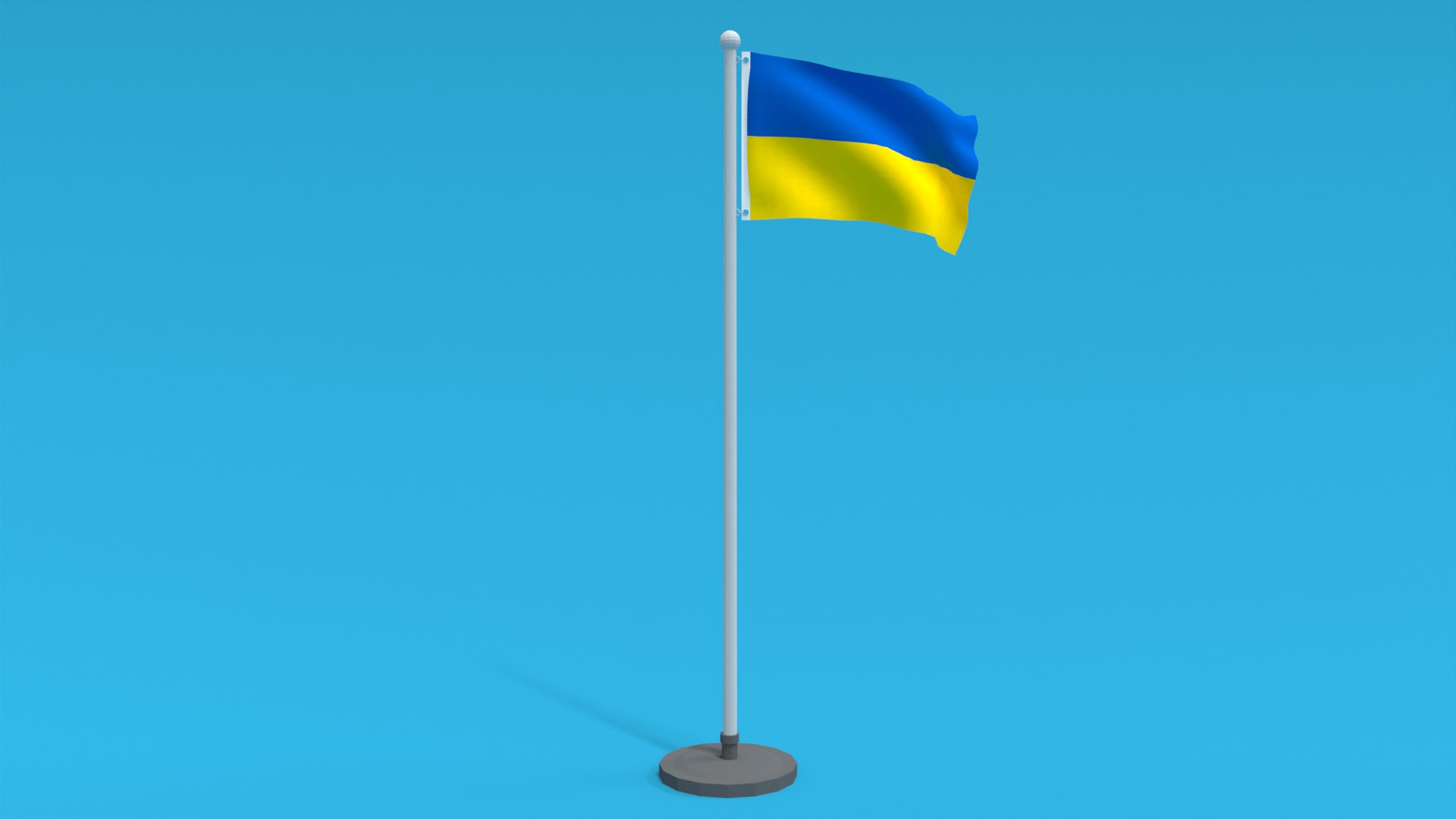 3D Model Low Poly Seamless Animated Ukraine Flag - TurboSquid 1874943