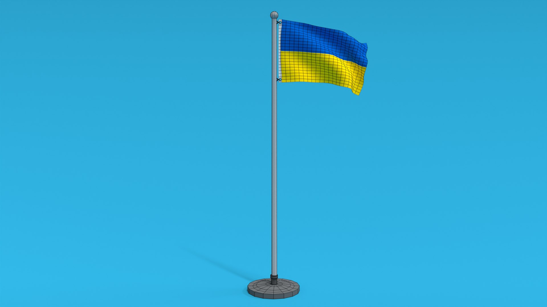 3D Model Low Poly Seamless Animated Ukraine Flag - TurboSquid 1874943