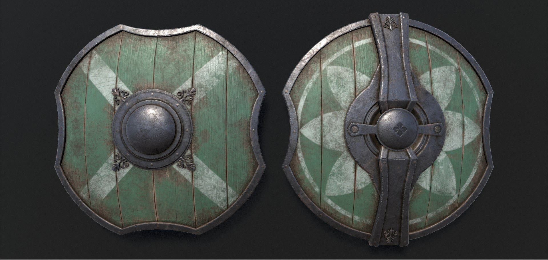 3D shields ready - TurboSquid 1355444