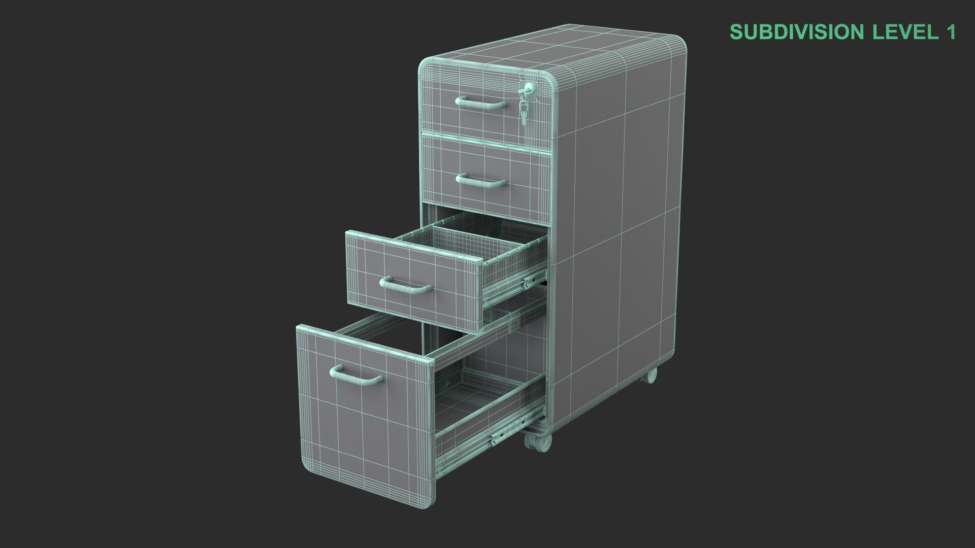 3D File Cabinet Model - TurboSquid 2336546