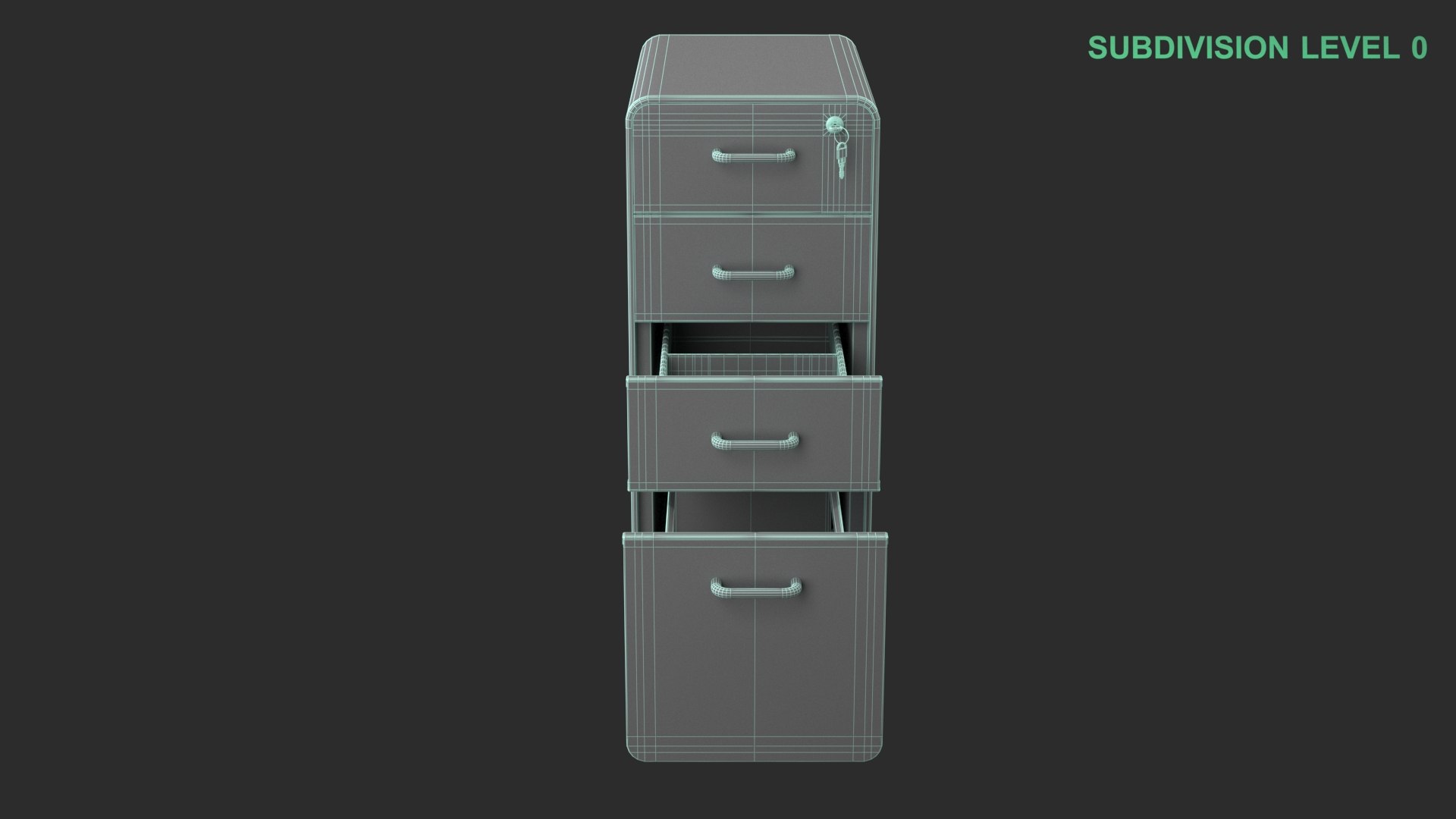 3D File Cabinet Model - TurboSquid 2336546