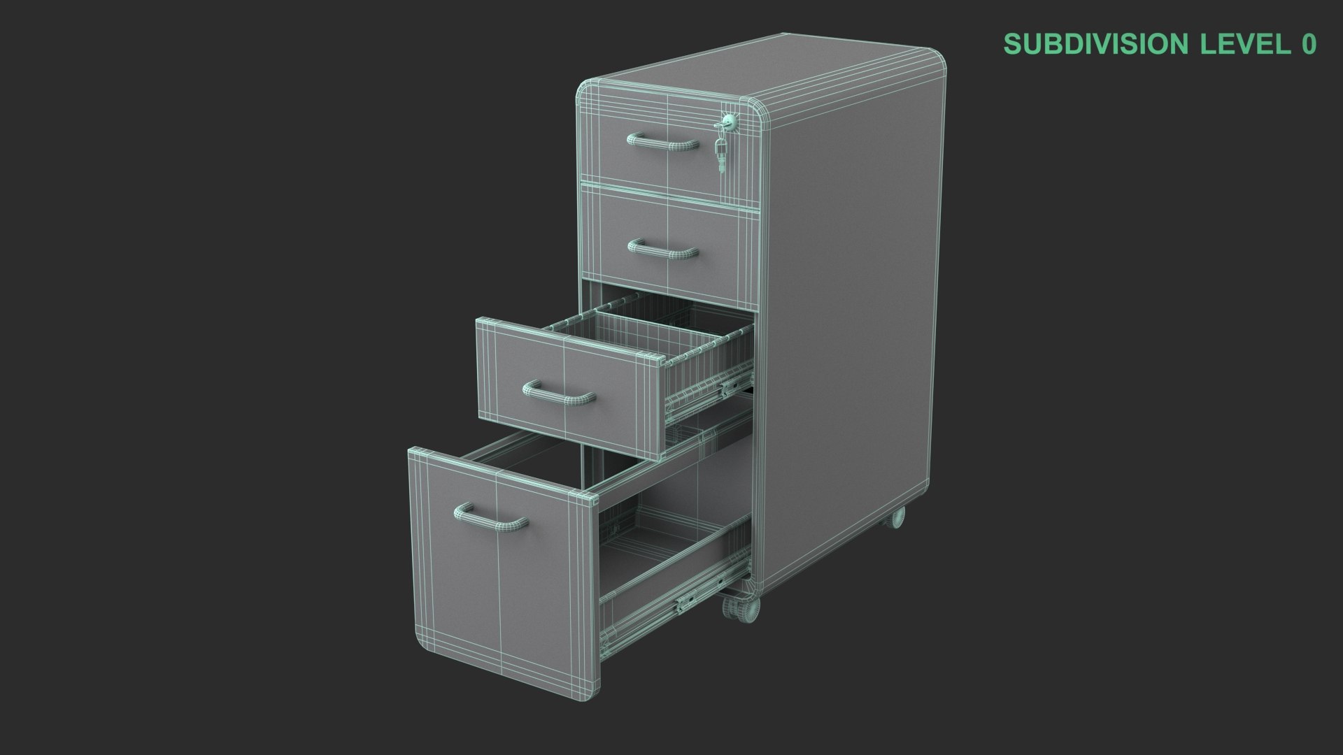 3D File Cabinet Model - TurboSquid 2336546