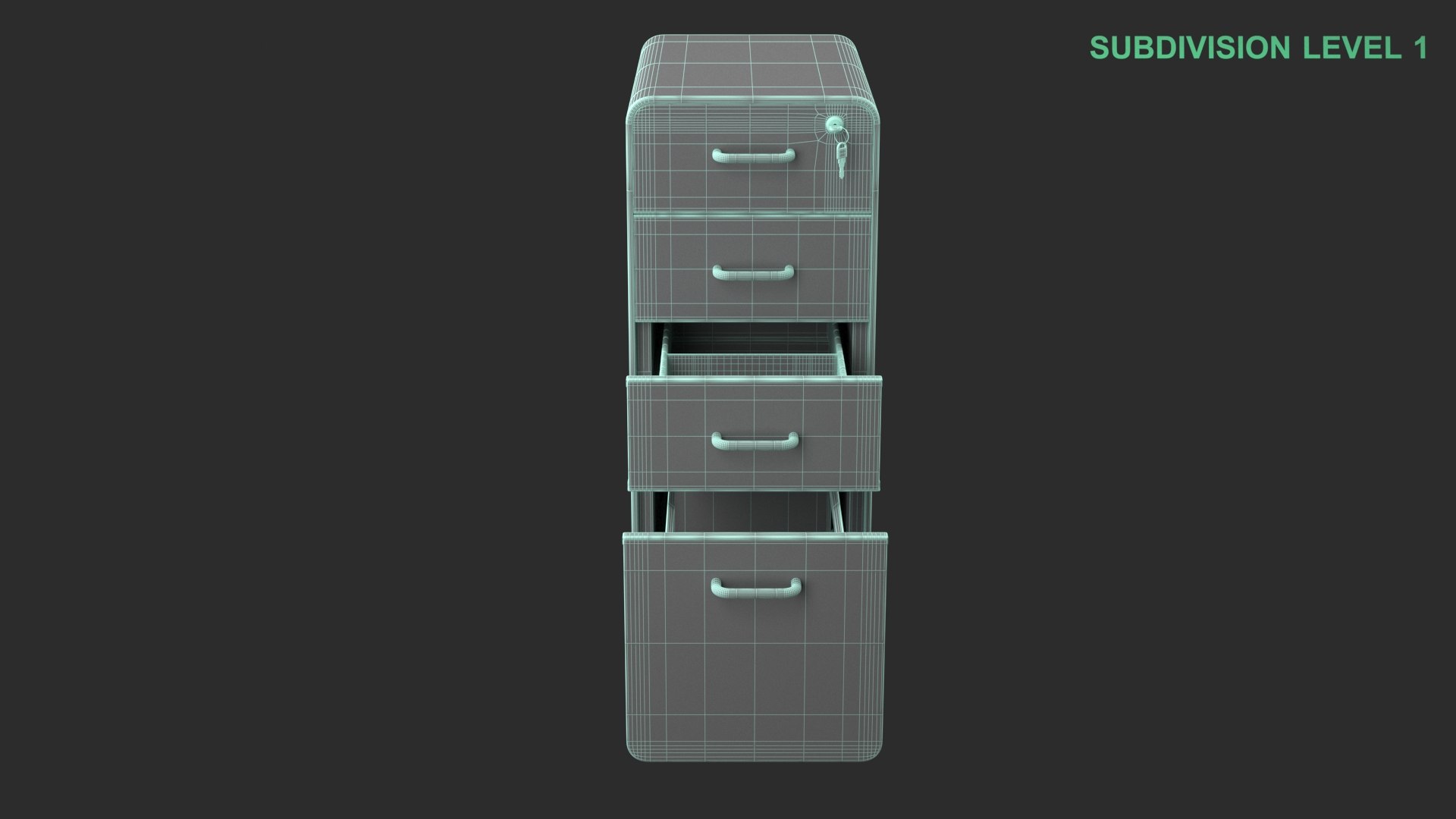 3D File Cabinet Model - TurboSquid 2336546