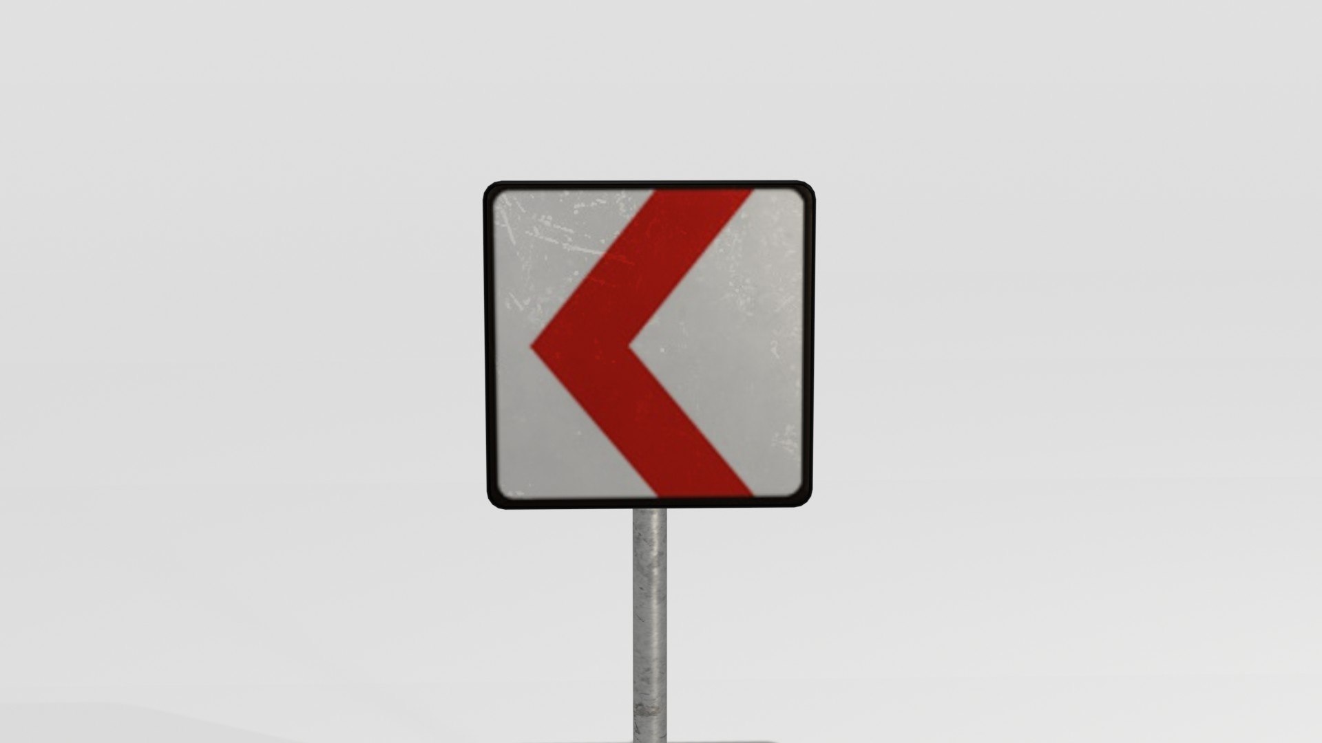 3D Traffic Sign Left Arrow Model - TurboSquid 2143869