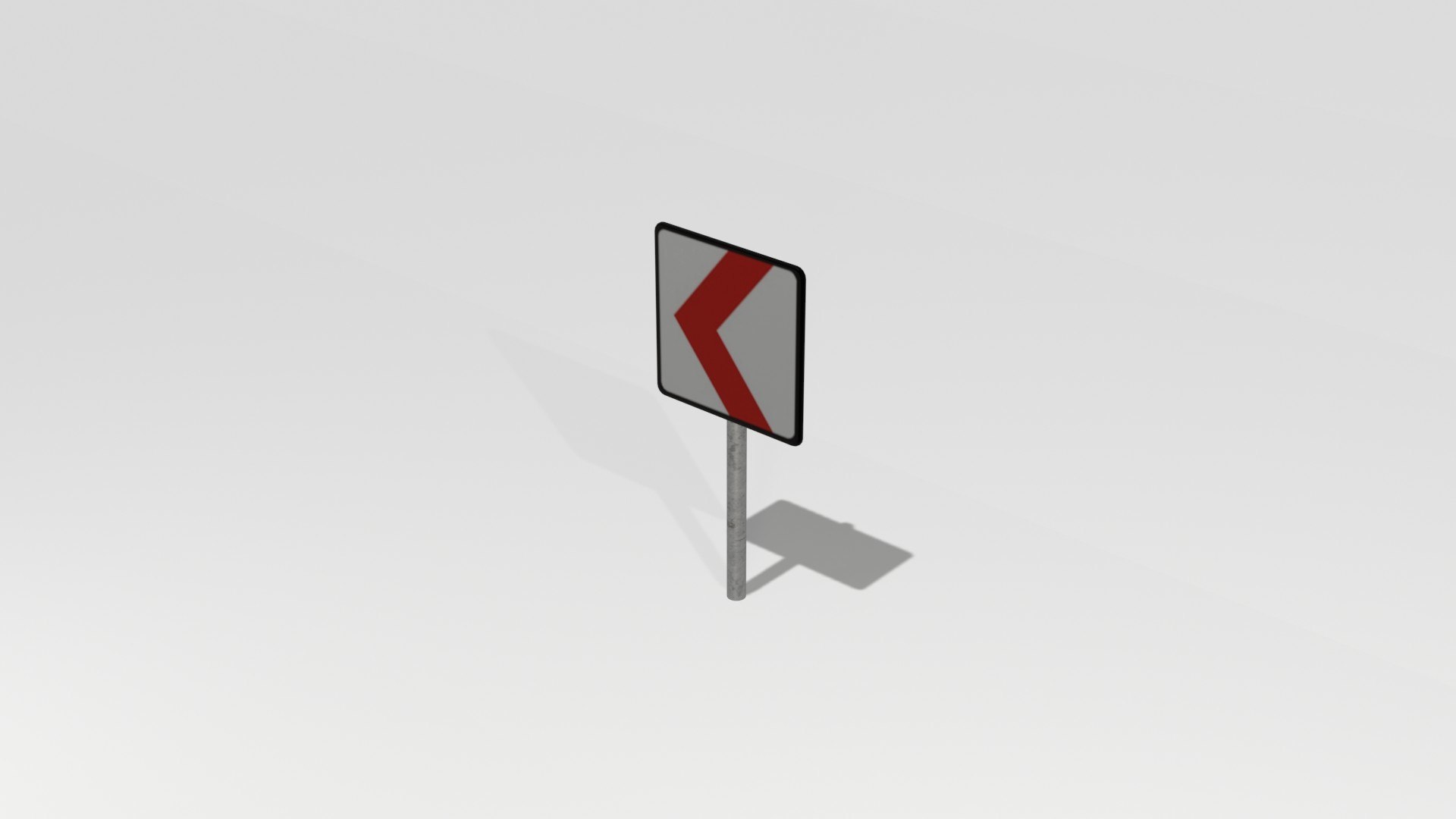 3D Traffic Sign Left Arrow Model - TurboSquid 2143869
