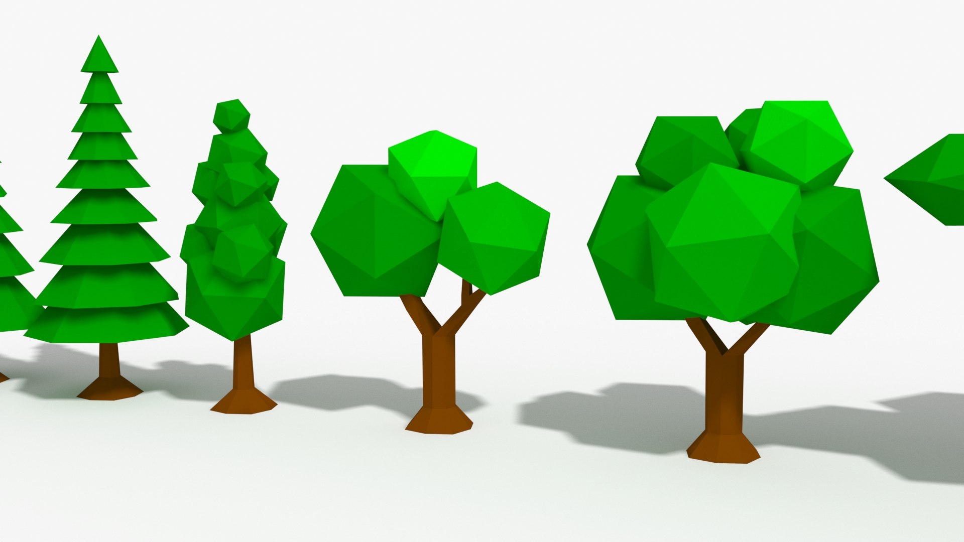 3D Low Poly Trees Rocks Stones - TurboSquid 1885779