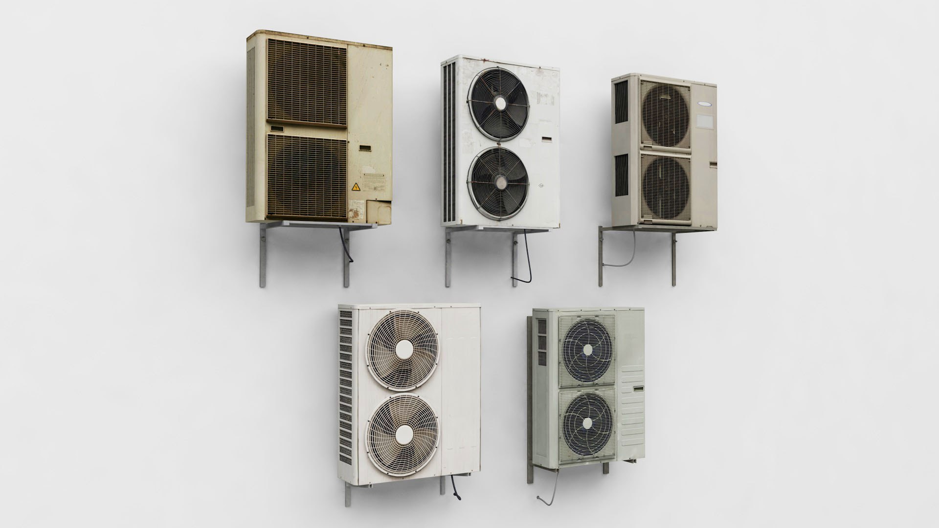 3D 25 Air Conditioner Outdoor Units - TurboSquid 2147375