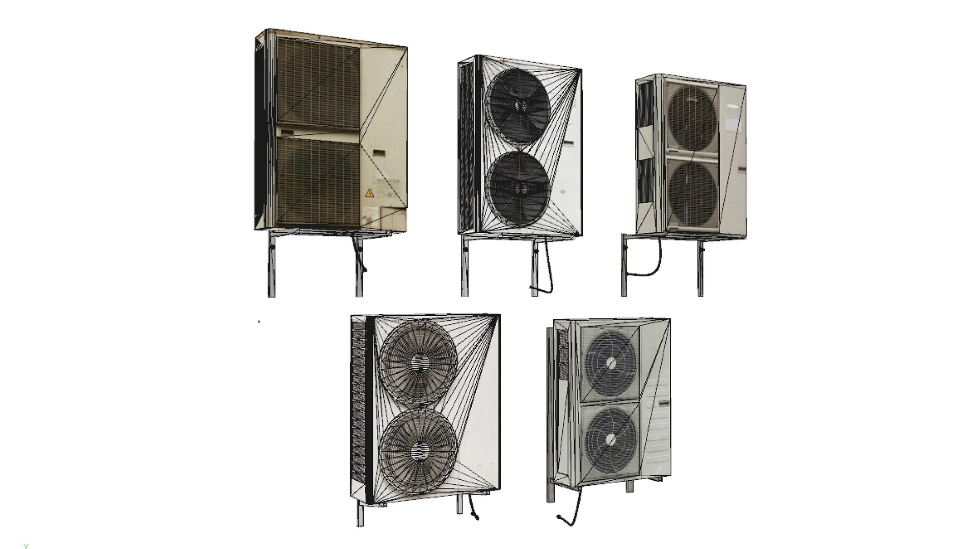3D 25 Air Conditioner Outdoor Units - TurboSquid 2147375