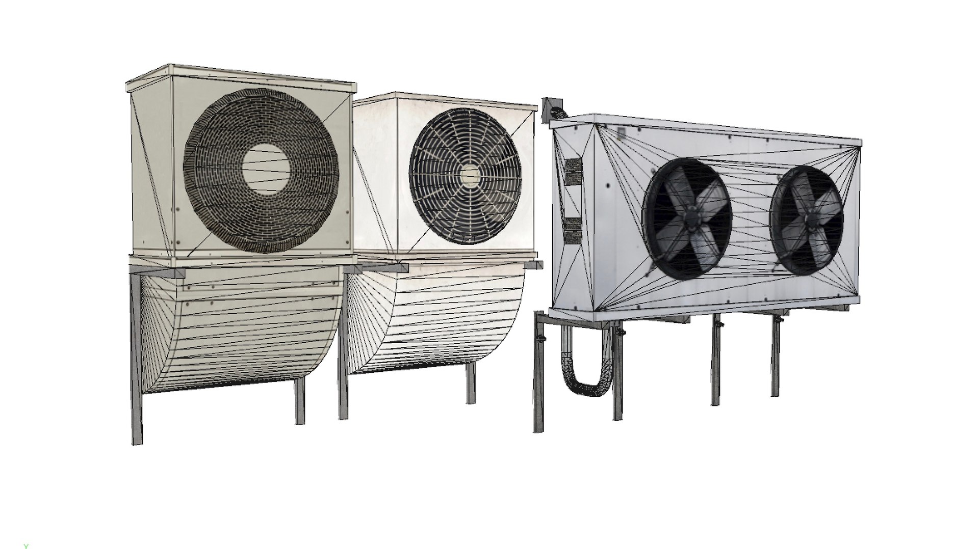 3D 25 Air Conditioner Outdoor Units - TurboSquid 2147375