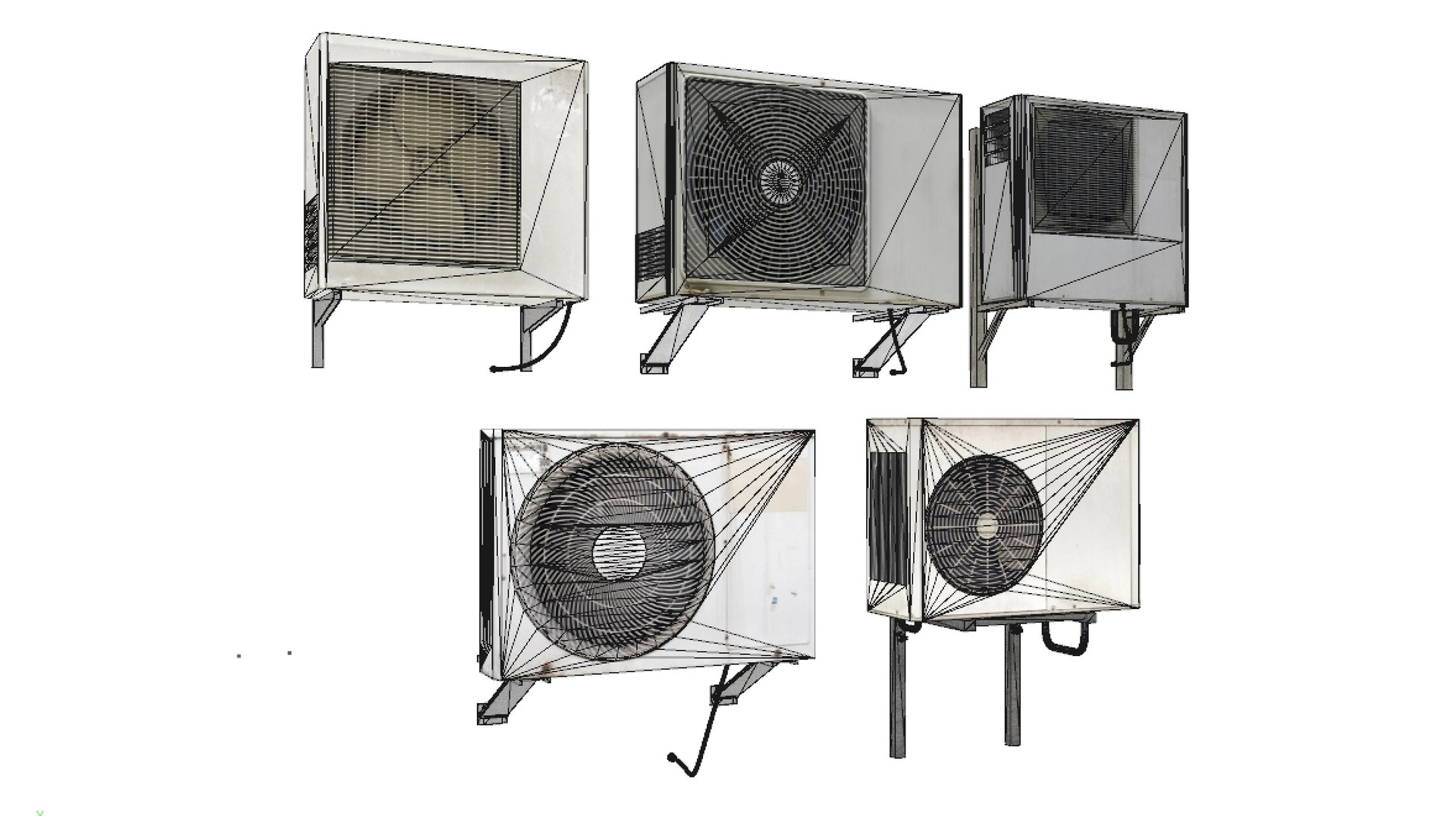 3D 25 Air Conditioner Outdoor Units - TurboSquid 2147375