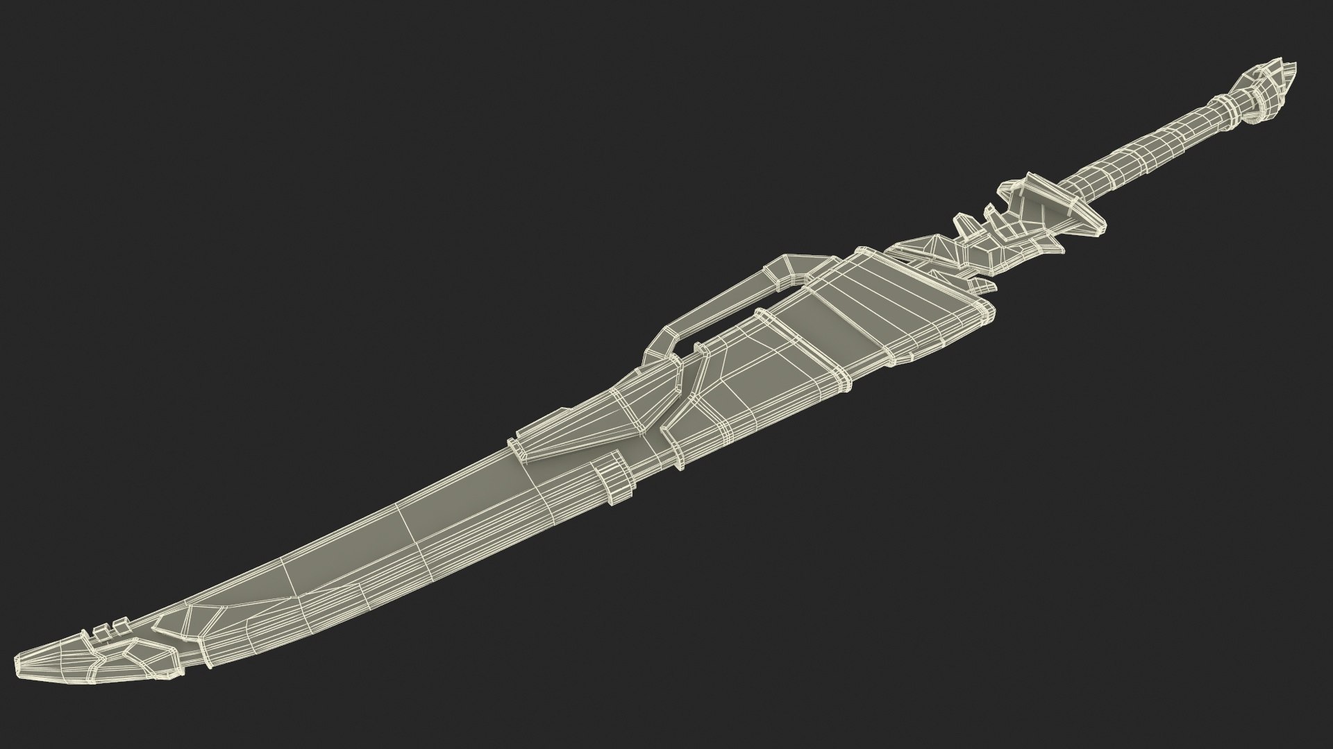 Red Futuristic Sword 3D model - TurboSquid 2161821