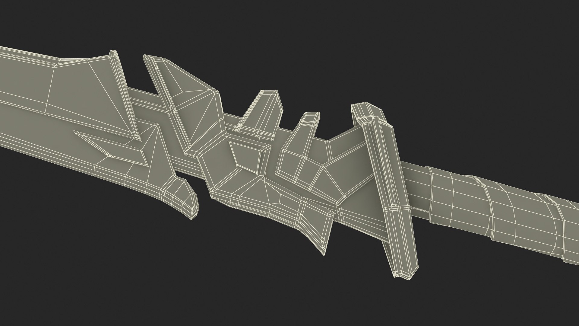 Red Futuristic Sword 3D Model - TurboSquid 2161821