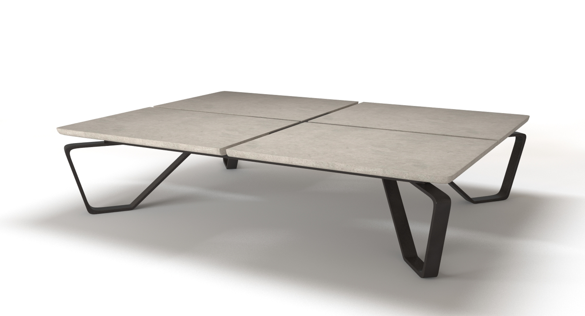 3D Cocktail Table Rectangular Meduse Model - TurboSquid 1161042