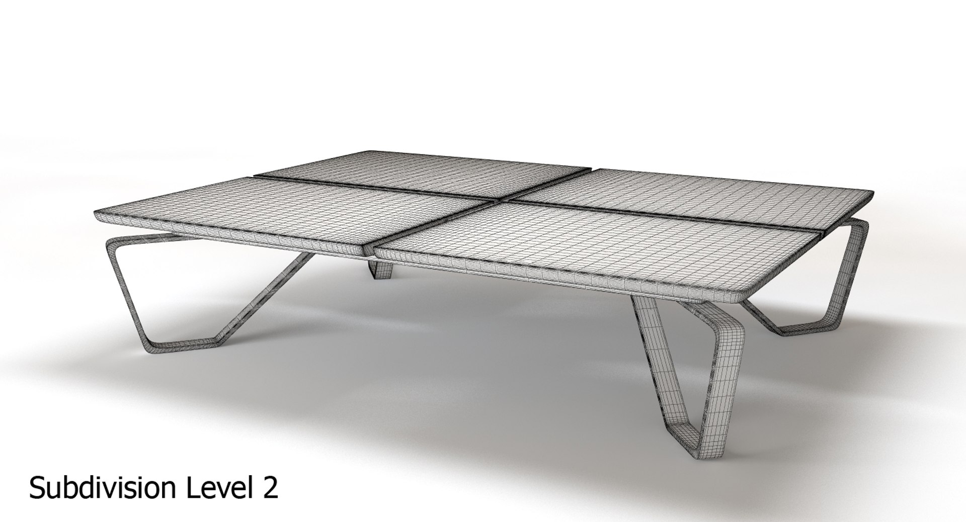 3D Cocktail Table Rectangular Meduse Model - TurboSquid 1161042