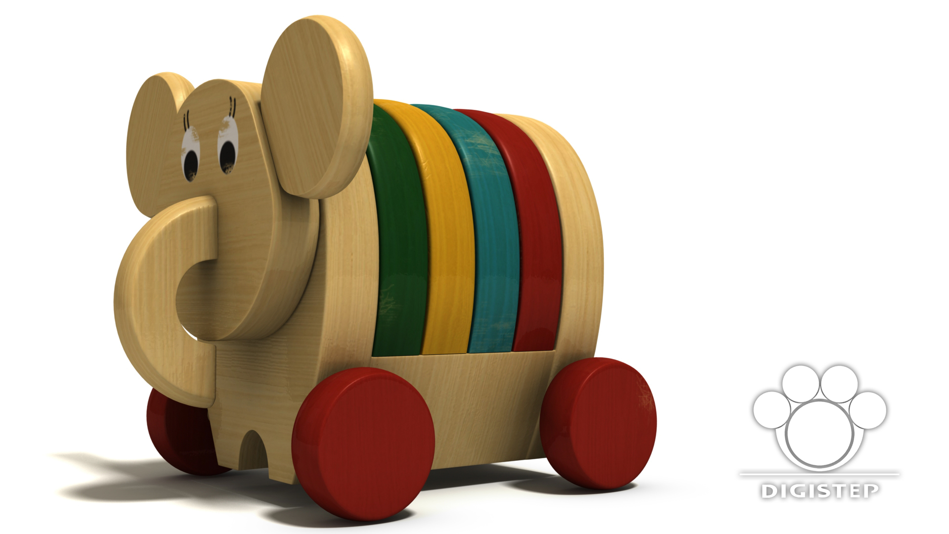 unique wooden toy elephant max