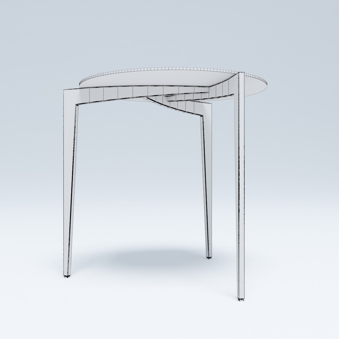Realistic glass table design 3D model - TurboSquid 1284669