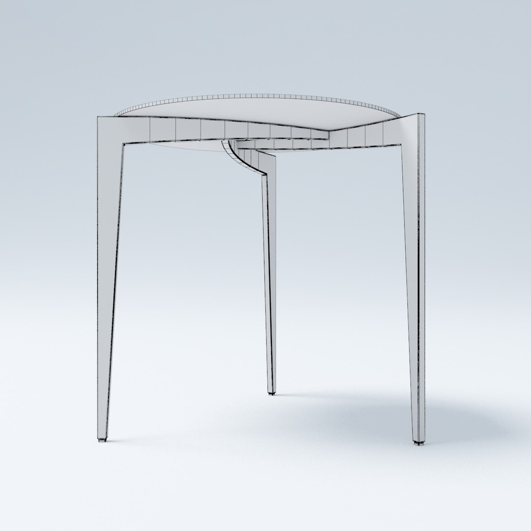 Realistic glass table design 3D model - TurboSquid 1284669