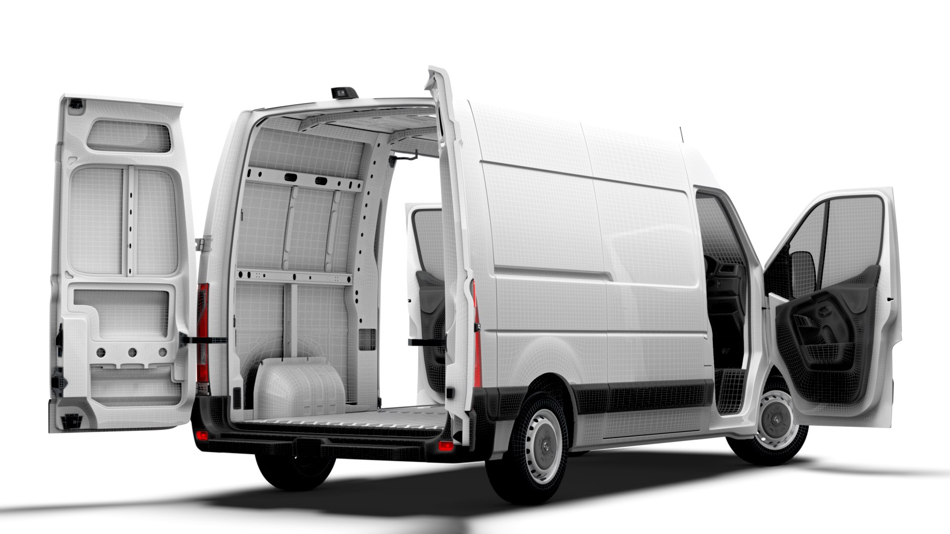 3D Model Vauxhall Movano Van L1H2 HQInterior 2021 - TurboSquid 2282826