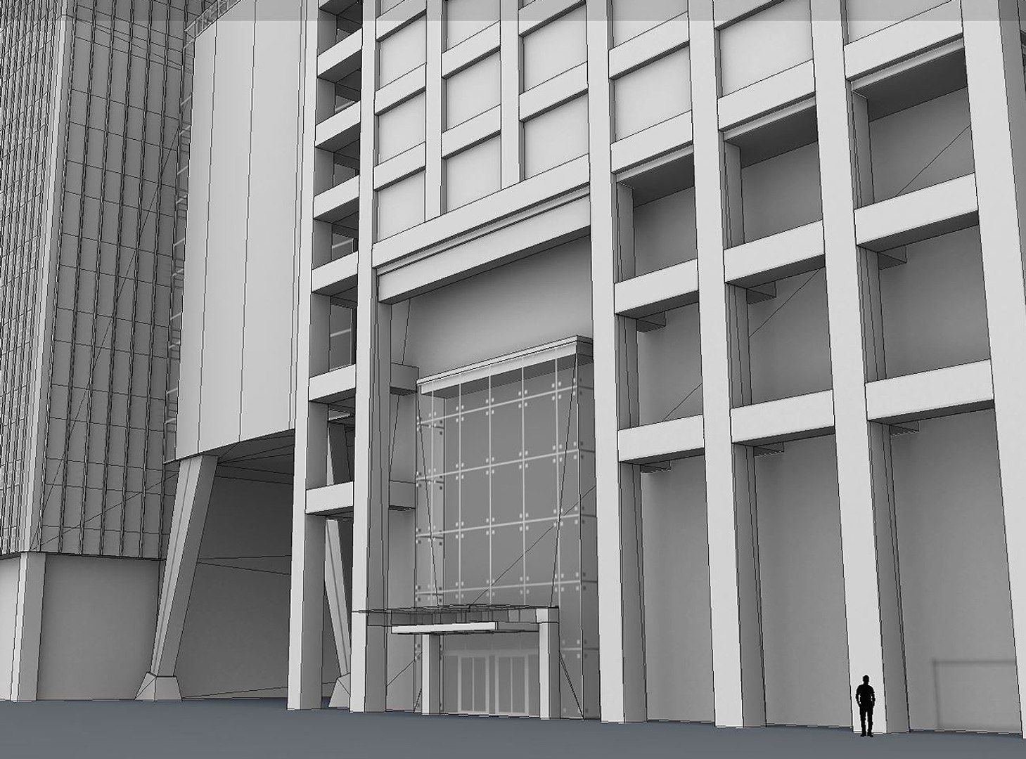 3D Low-poly London 25bank Street Model - TurboSquid 1151796