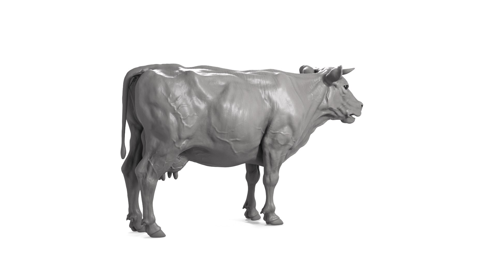 3D Cow Model - TurboSquid 2239142