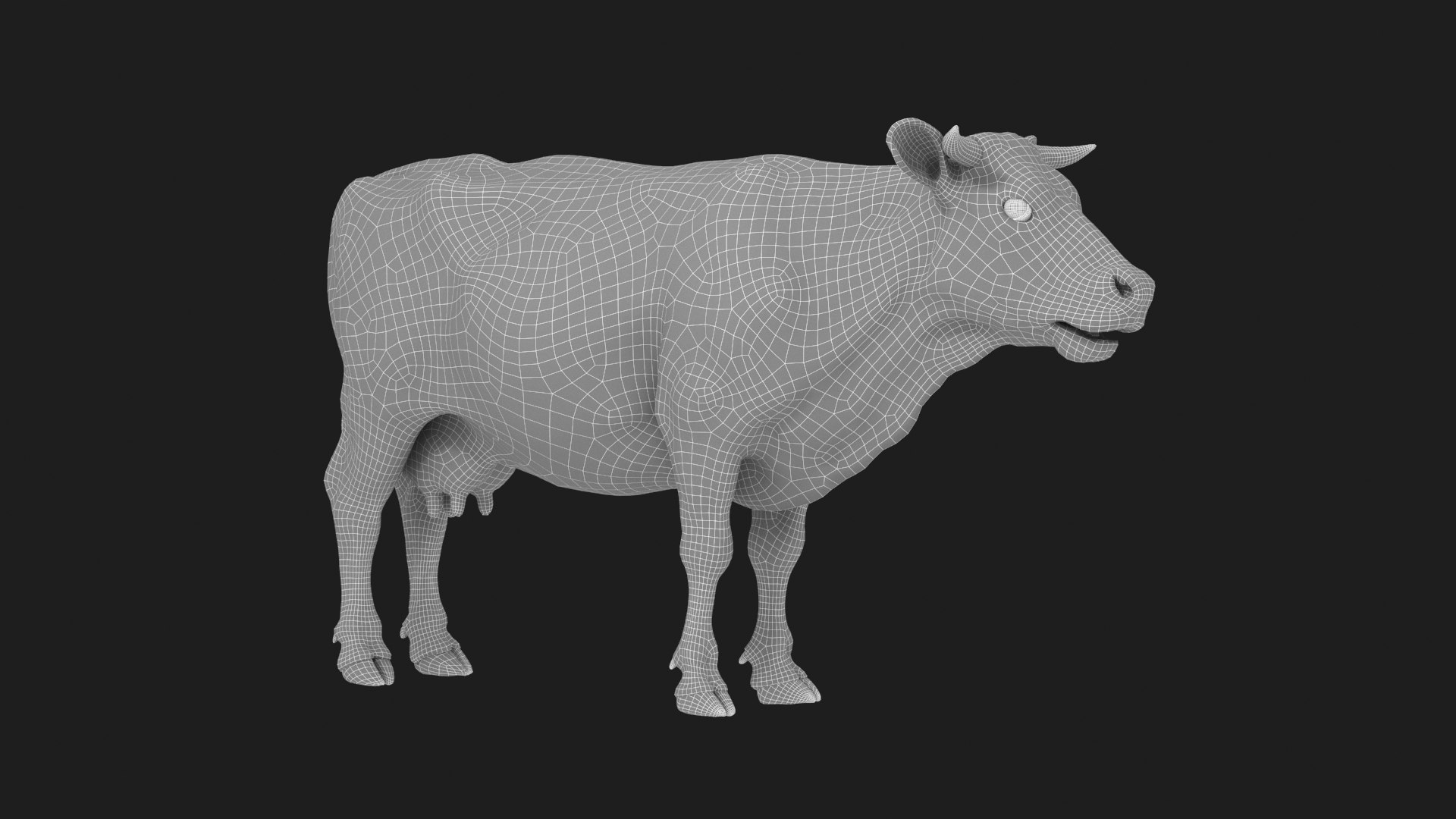 3D Cow Model - TurboSquid 2239142