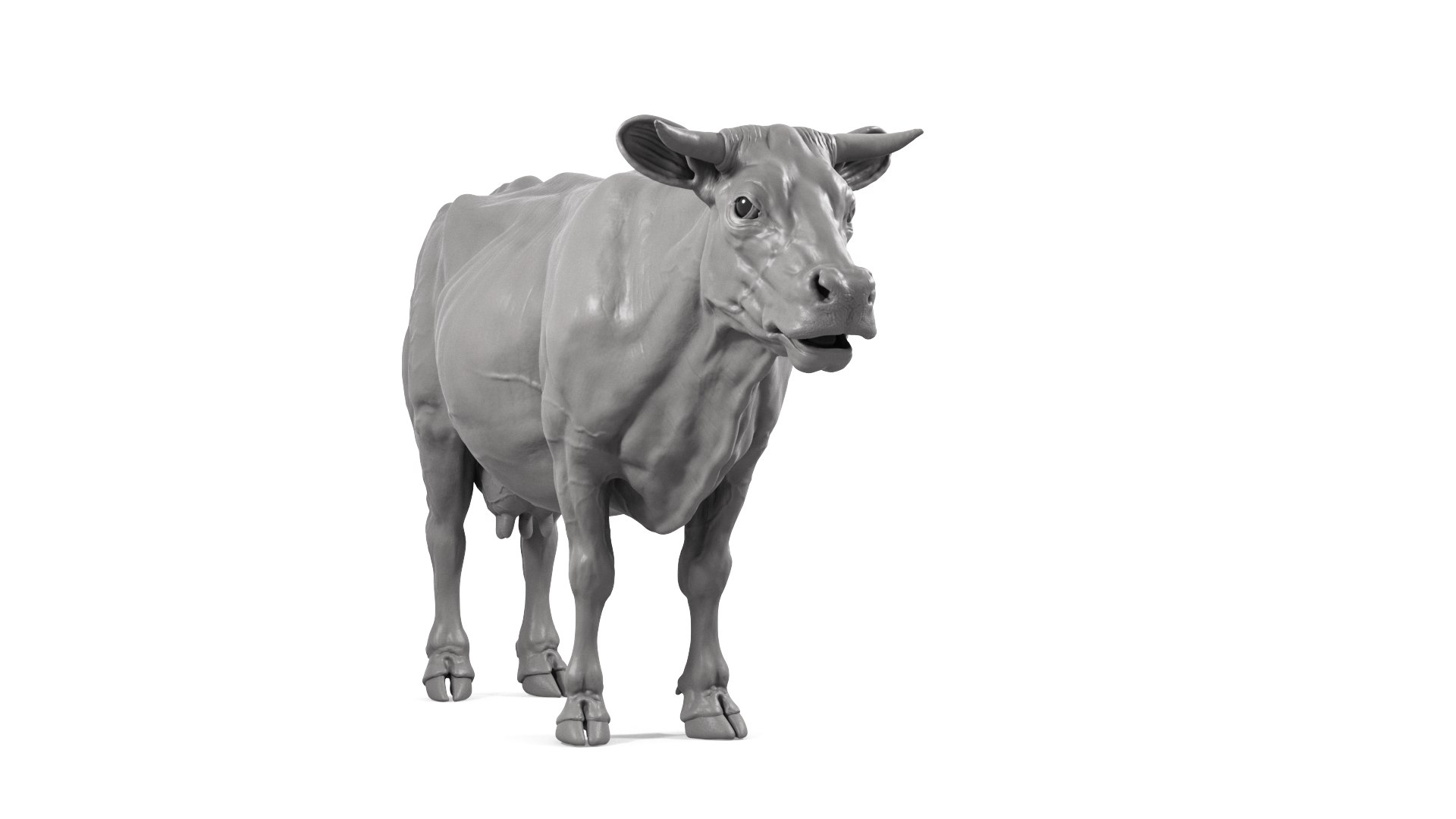 3D Cow Model - TurboSquid 2239142