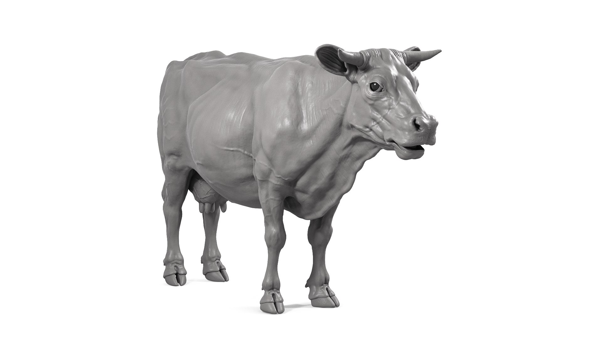 3D Cow Model - TurboSquid 2239142