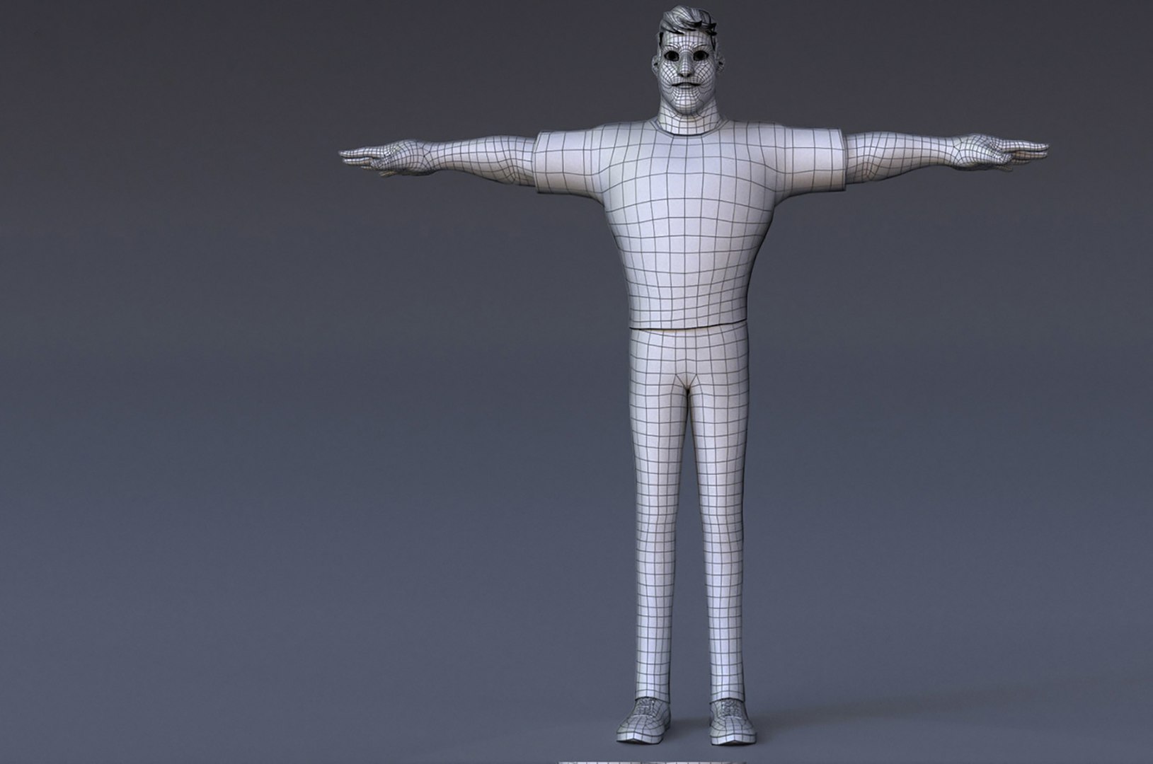 3D Cartoon David Man MAYA Model With Binding - TurboSquid 2040780