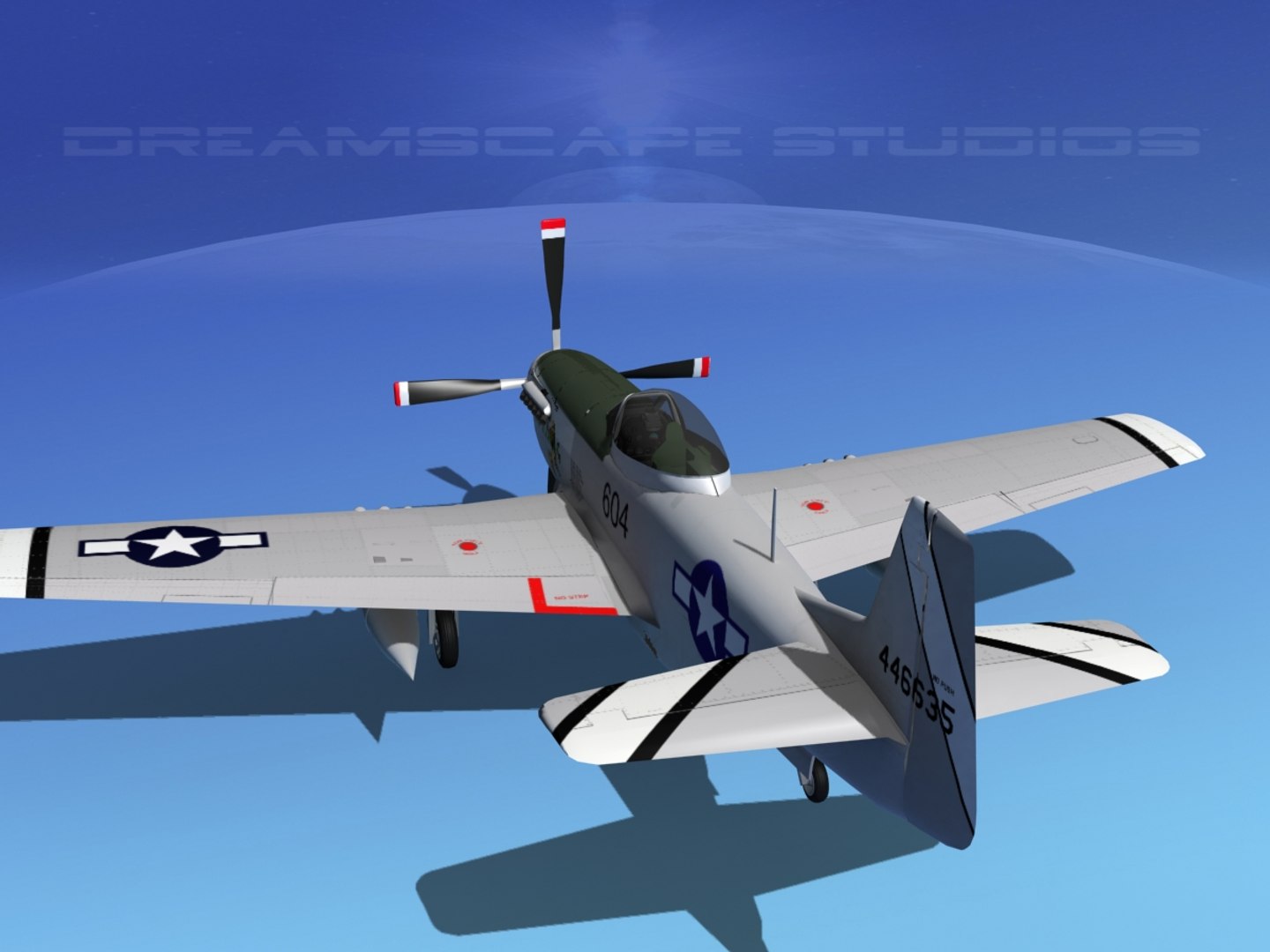 Mustang Cockpit P-51d 3d 3ds