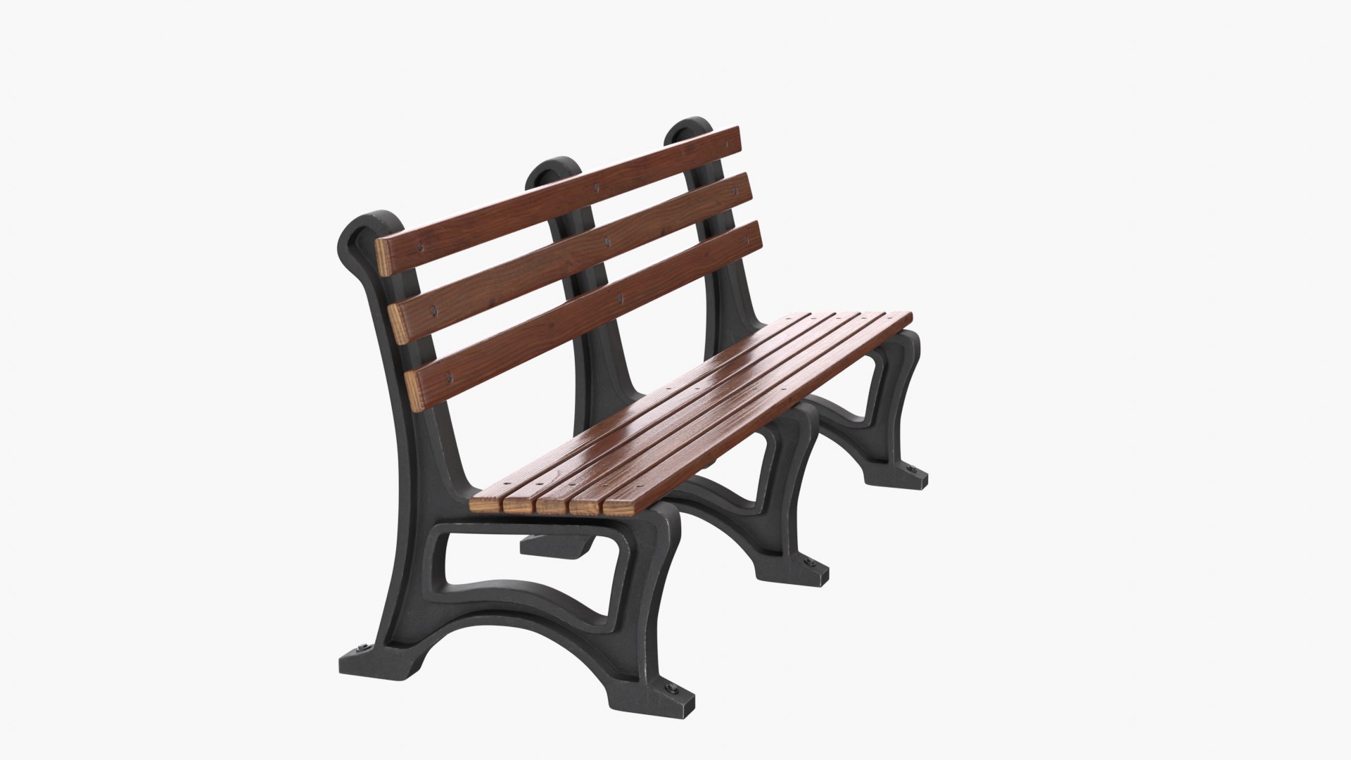 3D Park Bench Model - TurboSquid 2289154