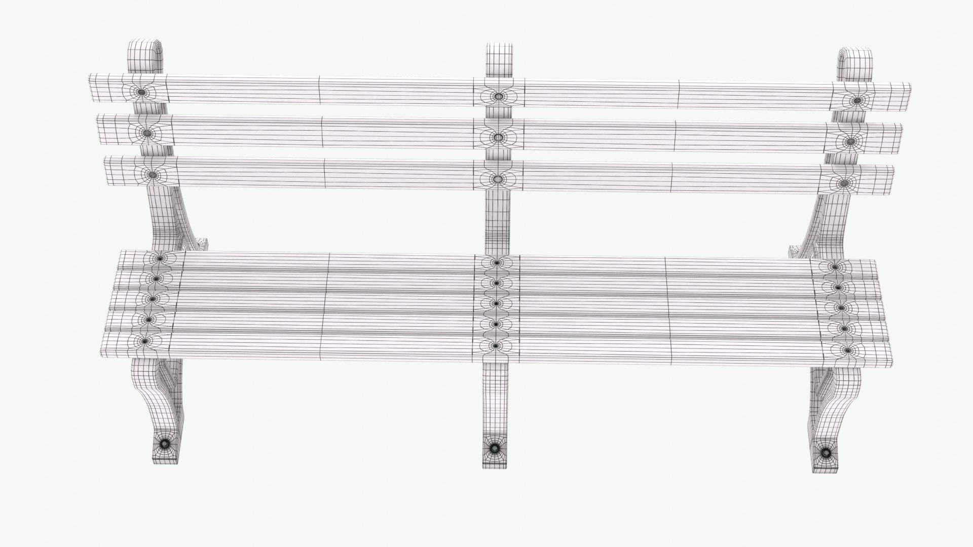 3D Park Bench Model - TurboSquid 2289154