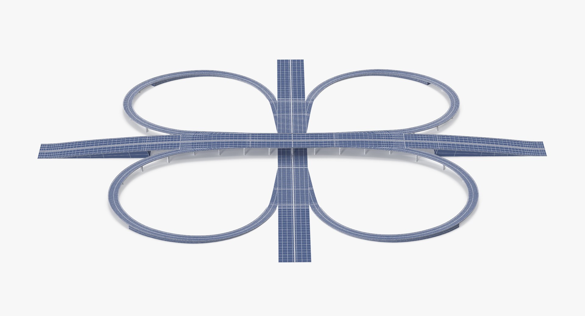 3D model cloverleaf highways - TurboSquid 1358350