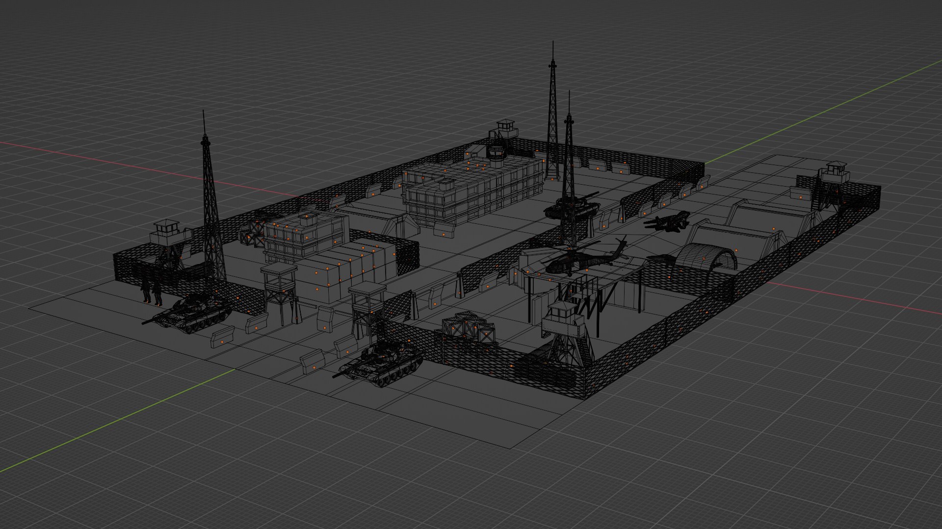 Uzbekistan Military Base Model - TurboSquid 1885106