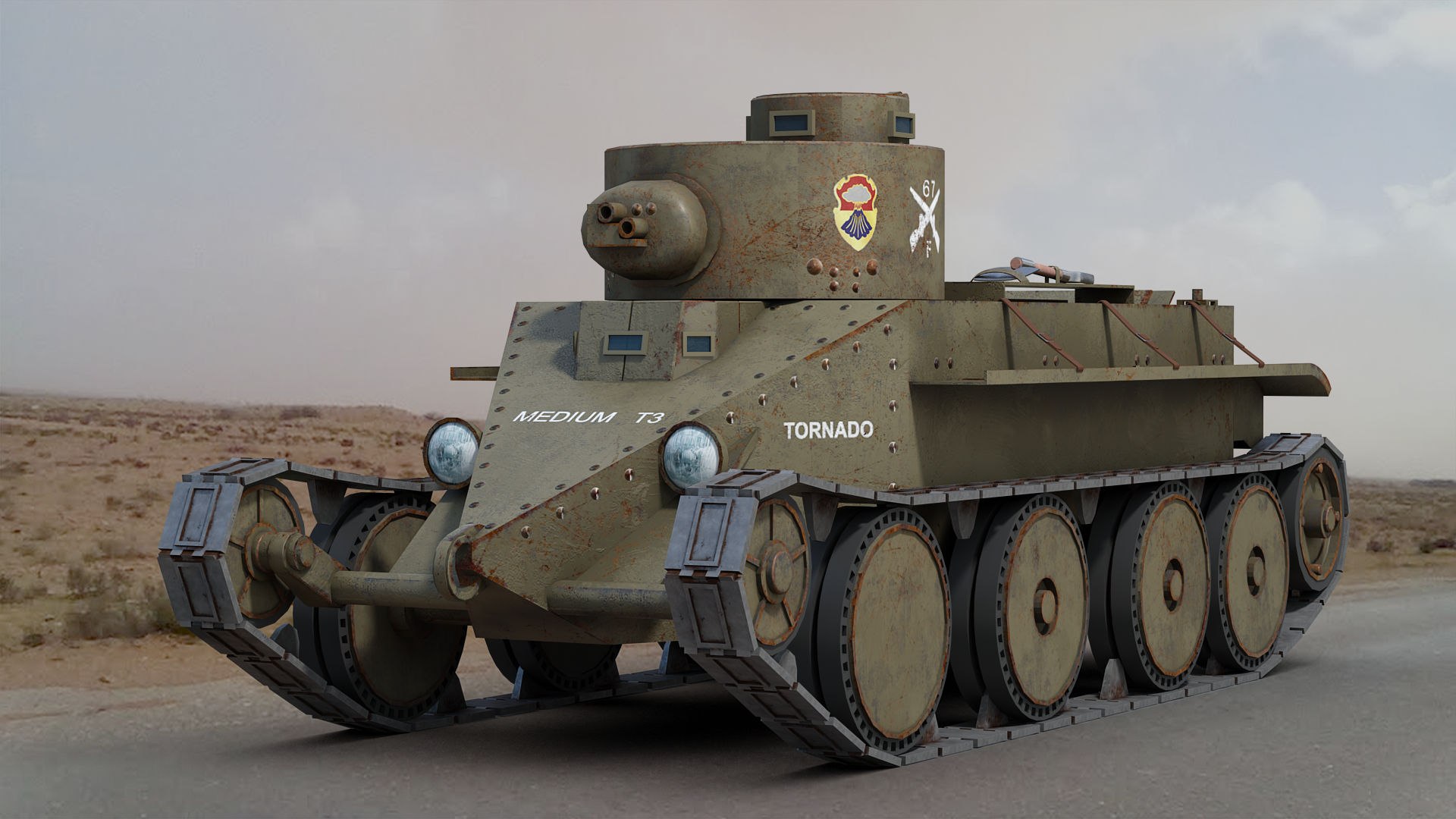 Christie T3 Medium Tank 3D - TurboSquid 2180485