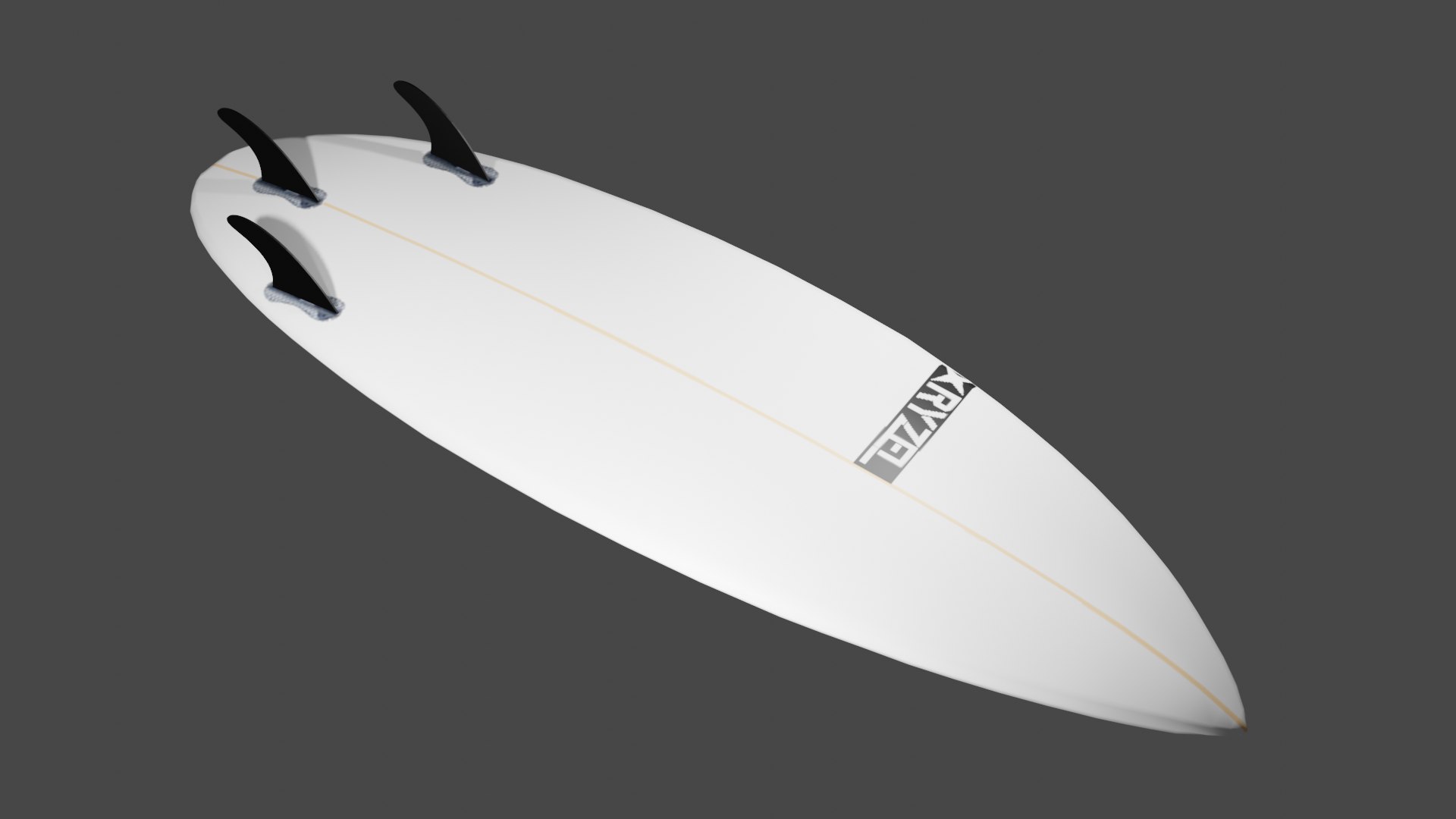 Surf Board - Ryzel Mermaid 3D Model - TurboSquid 2257947