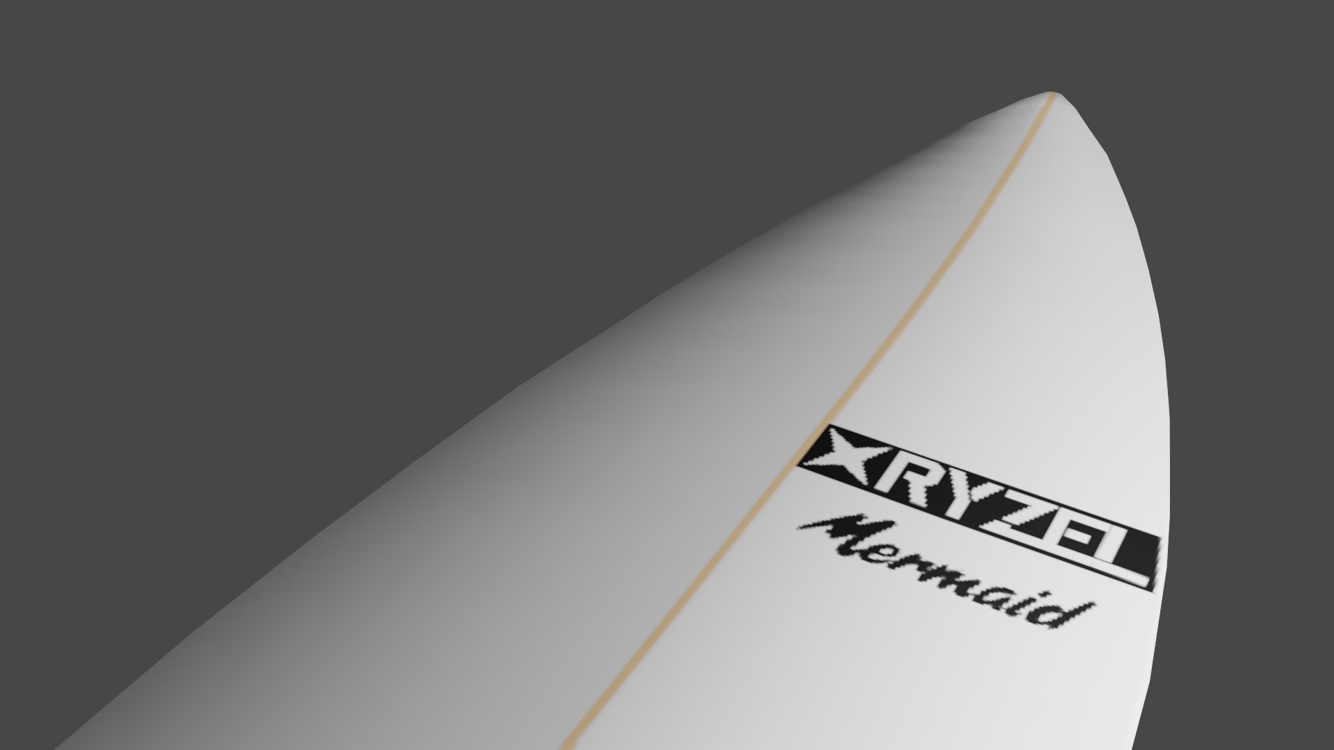 Surf Board - Ryzel Mermaid 3D Model - TurboSquid 2257947