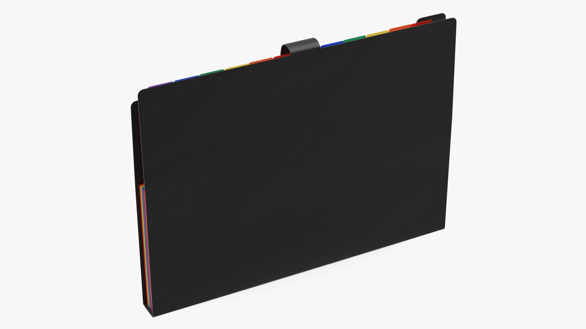 3D Plastic Expanding File Folder Closed Black - TurboSquid 1806932