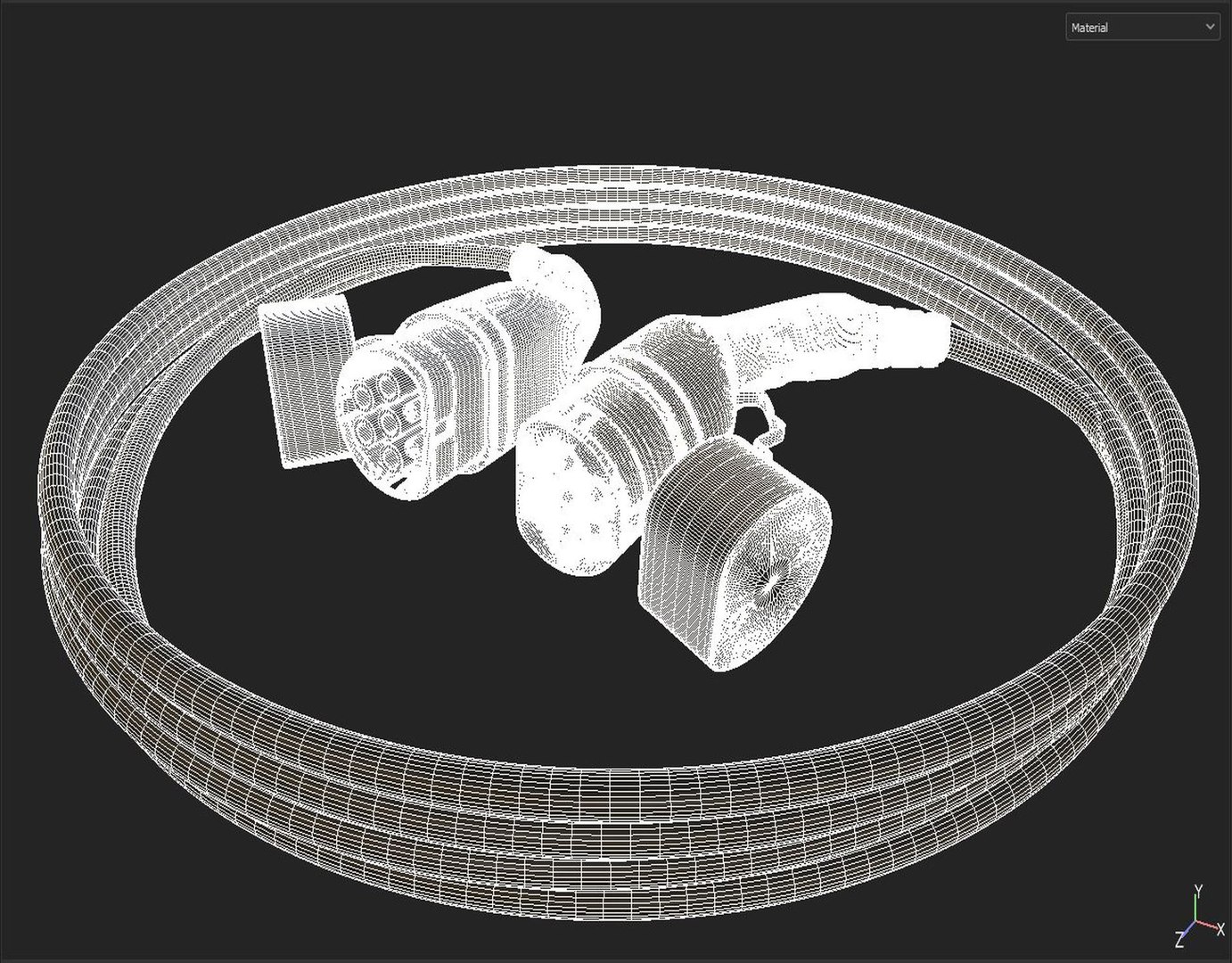 3D Model Charging Cable - TurboSquid 2342239