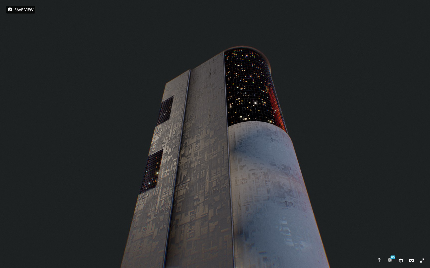 Low Poly - Futuristic Sci-fi Skyscraper Building 3D model - TurboSquid ...